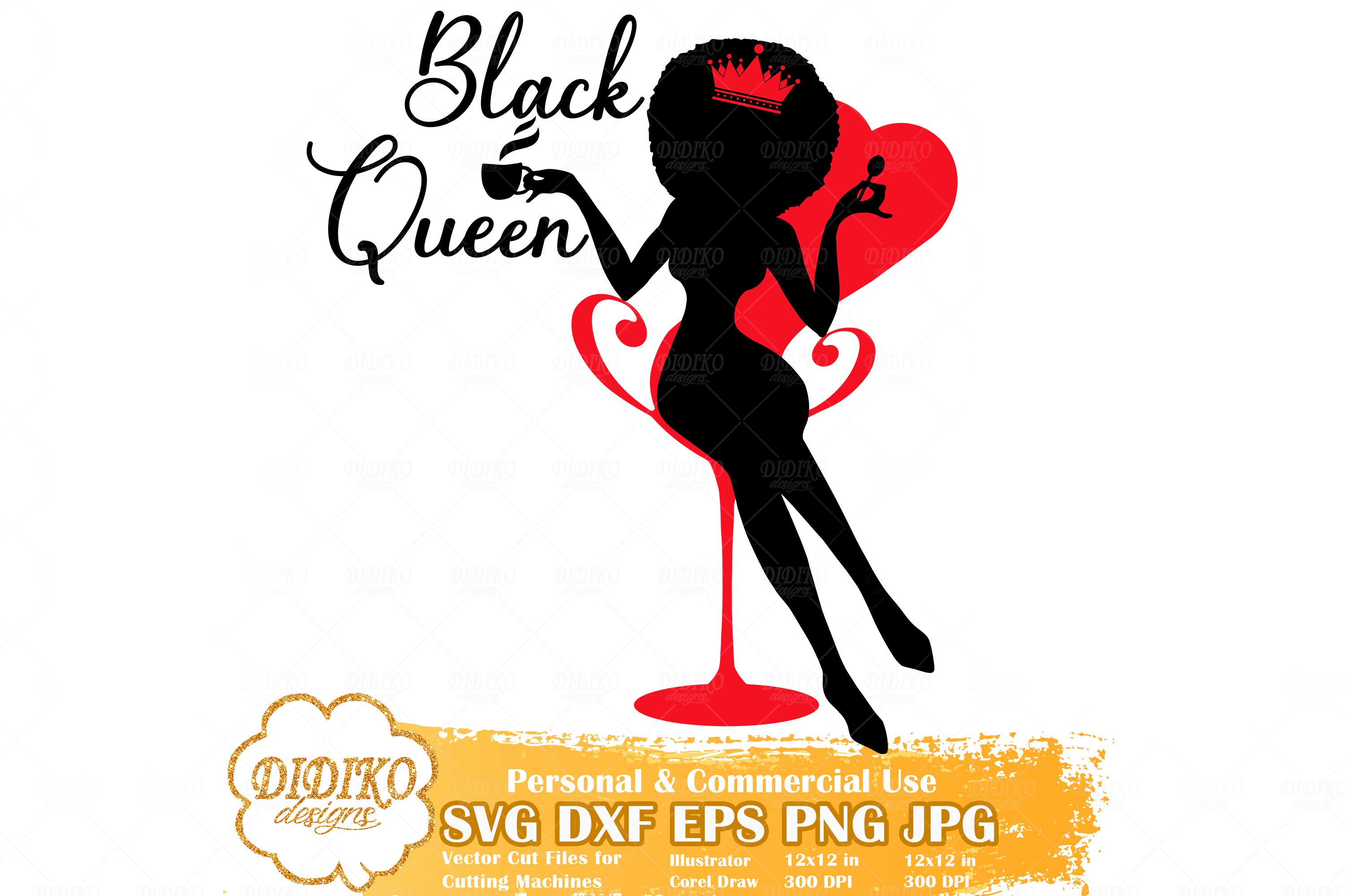 Black Woman | Black Queen SVG | Boss Lady (536916) | Cut Files | Design ...