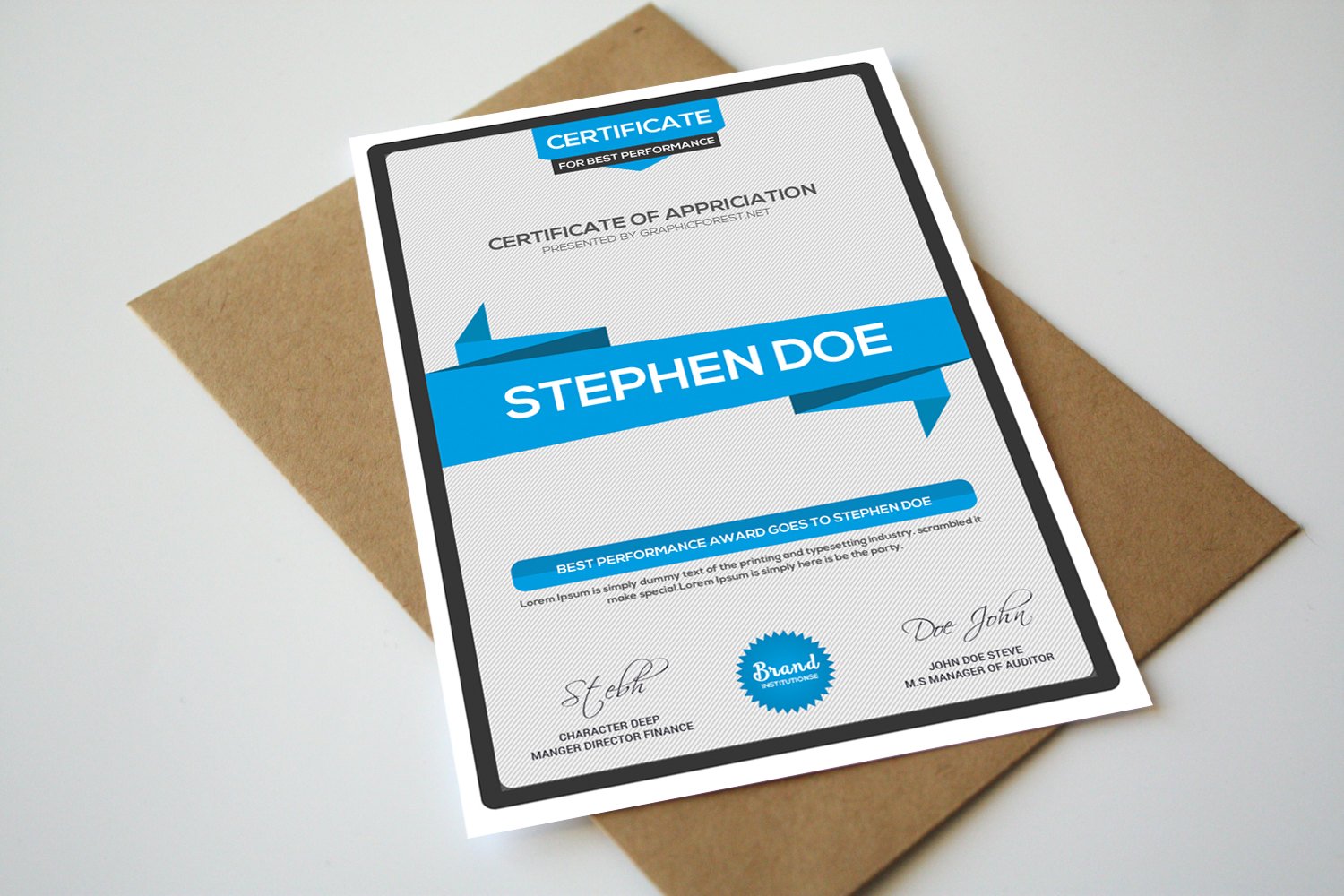 Multipurpose Training Unique Certificate (162361) | Customizable ...