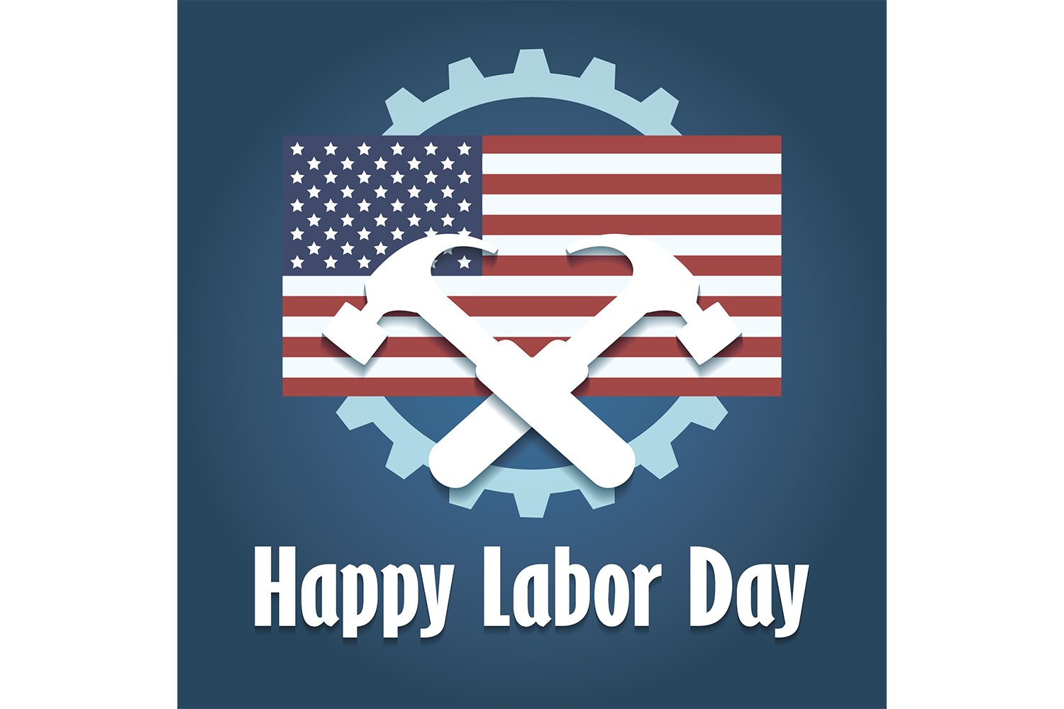 Happy Labor Day Emblem (1316745) | Illustrations | Design Bundles