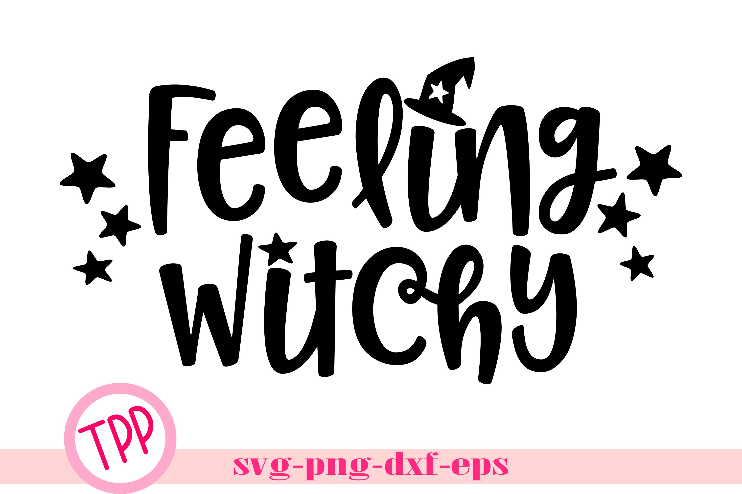 Feeling Witchy svg, Halloween svg, witch hat design (346782) | SVGs ...