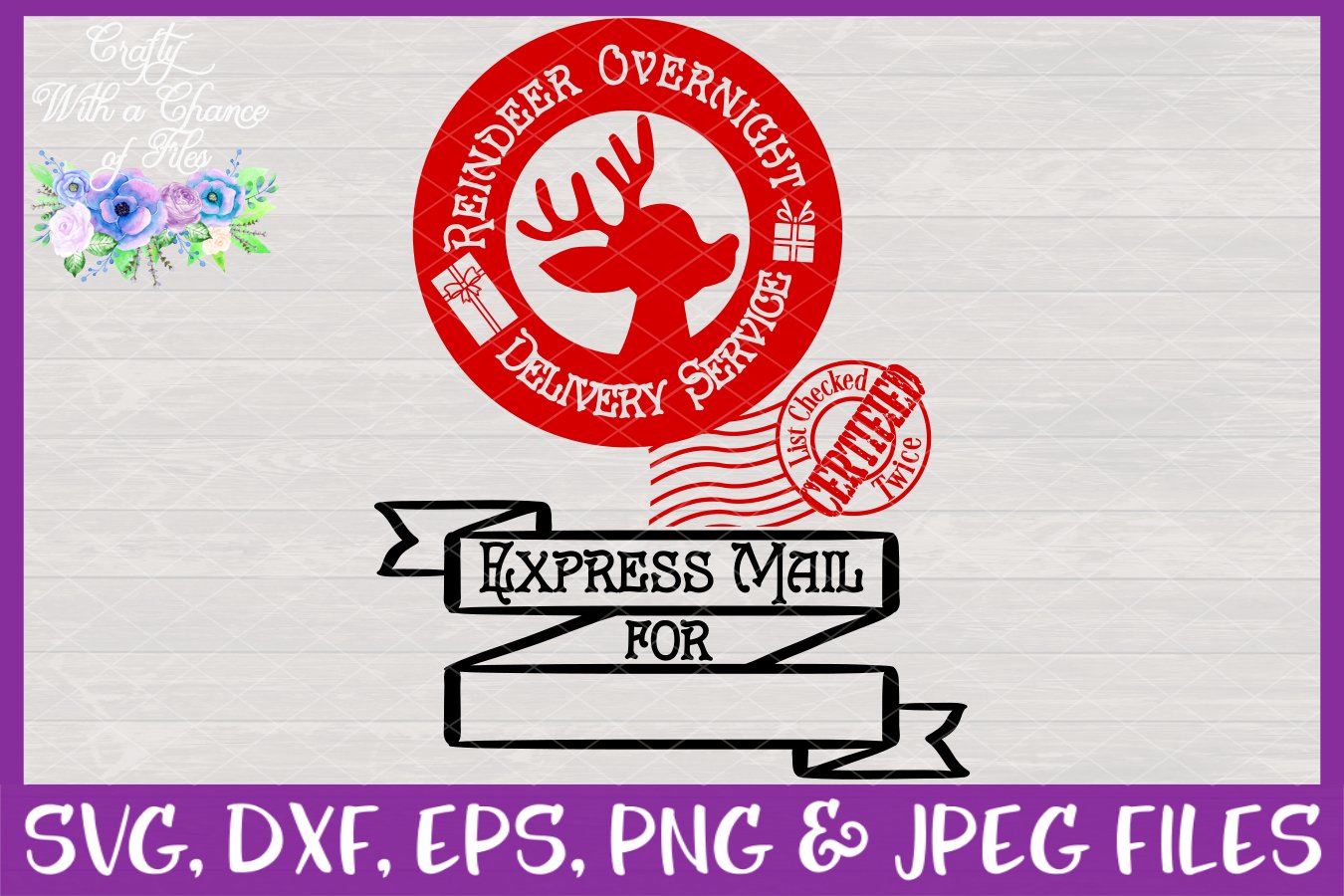 Christmas SVG | Reindeer SVG | Overnight Express Mail SVG (37668 ...