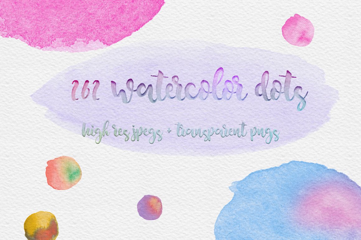 262 Watercolor Dots Texture (16729) | Textures | Design Bundles