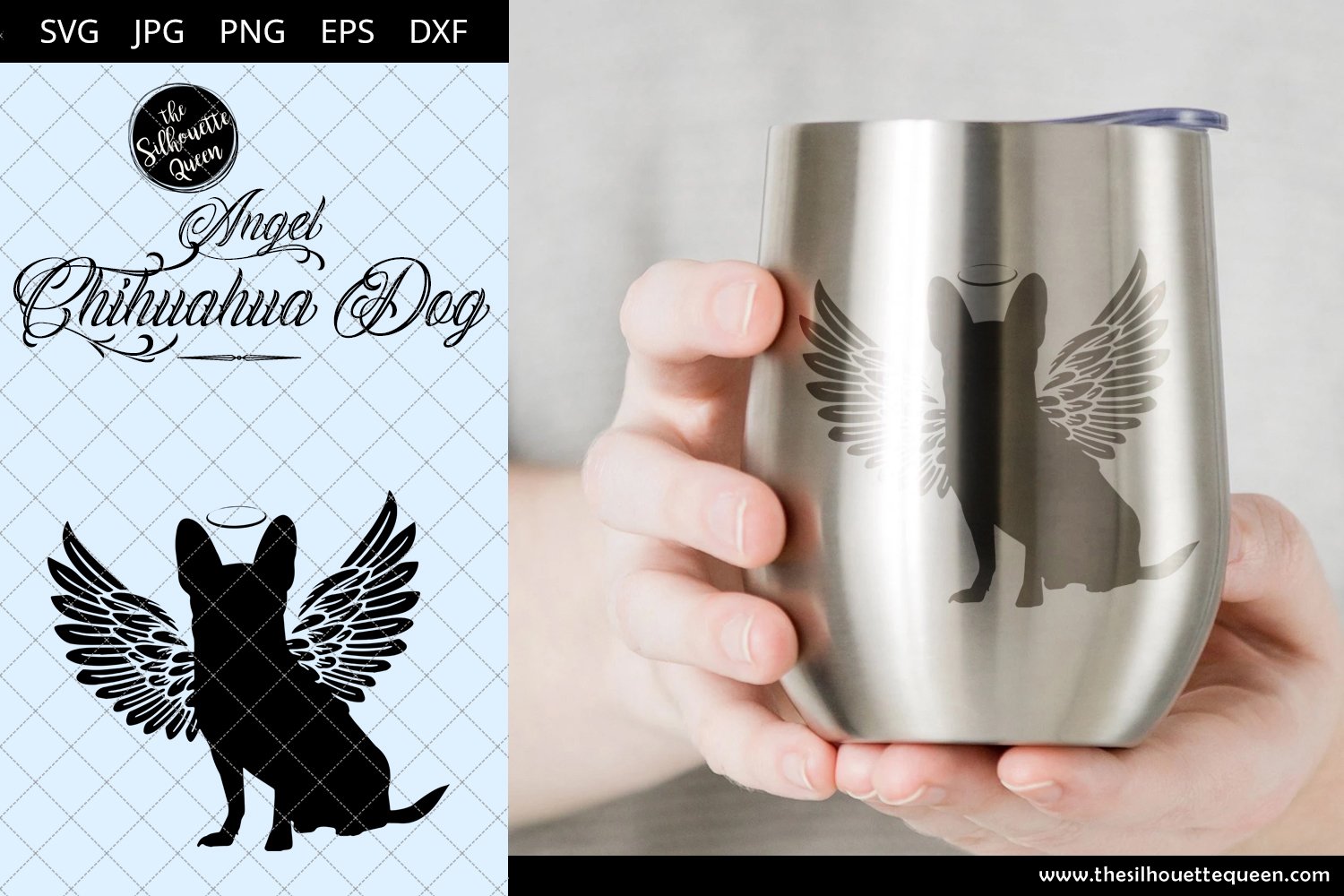 Chihuahua Dog #8 with Wings SVG, Pet Memorial, RIP Angel (309641 ...