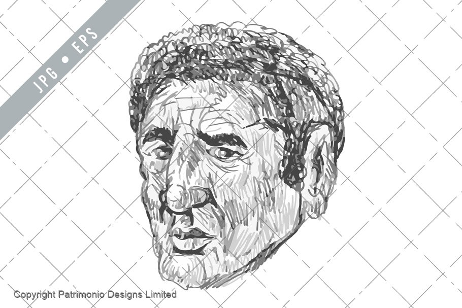 African American Man Drawing