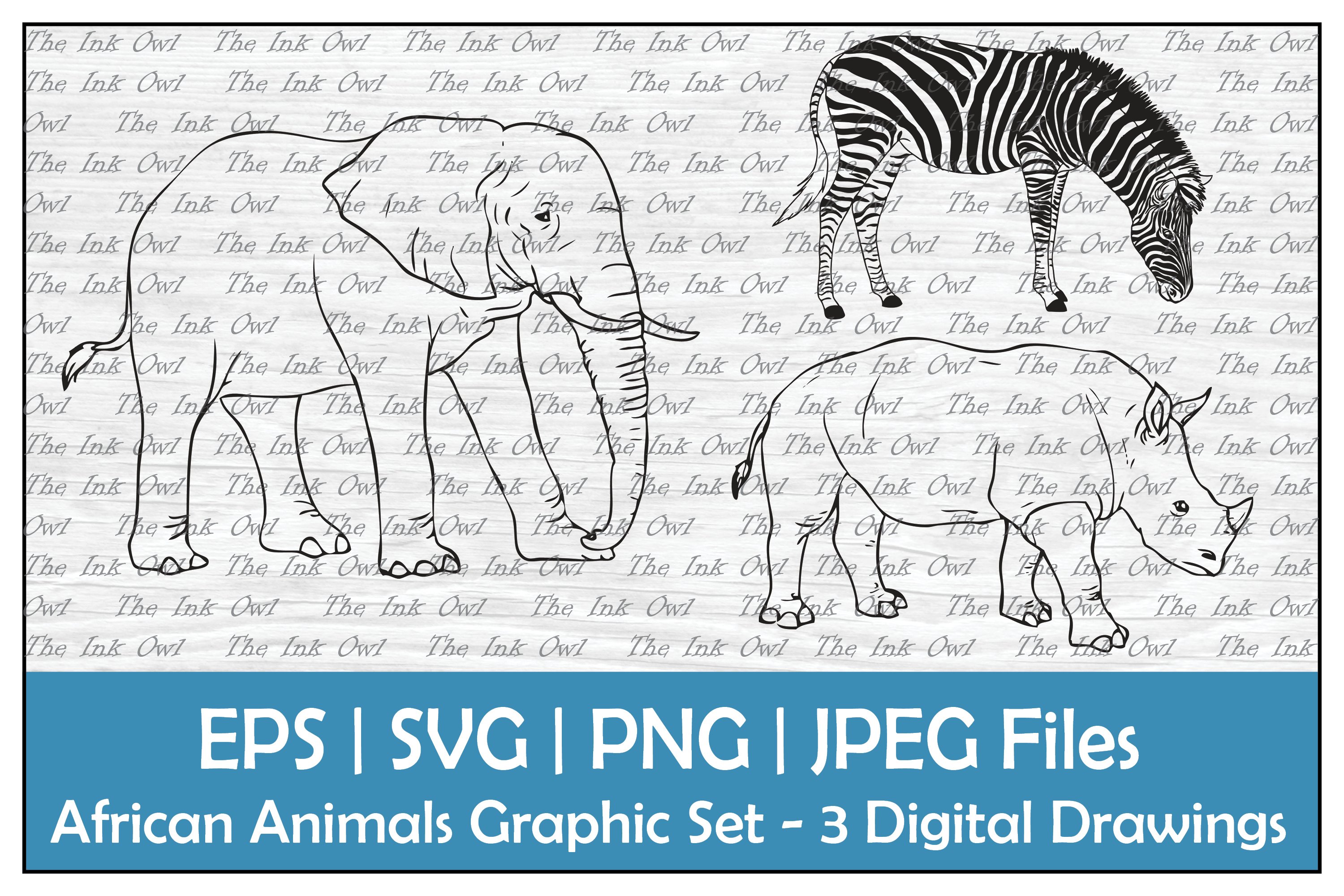 African Drawings Of Animals