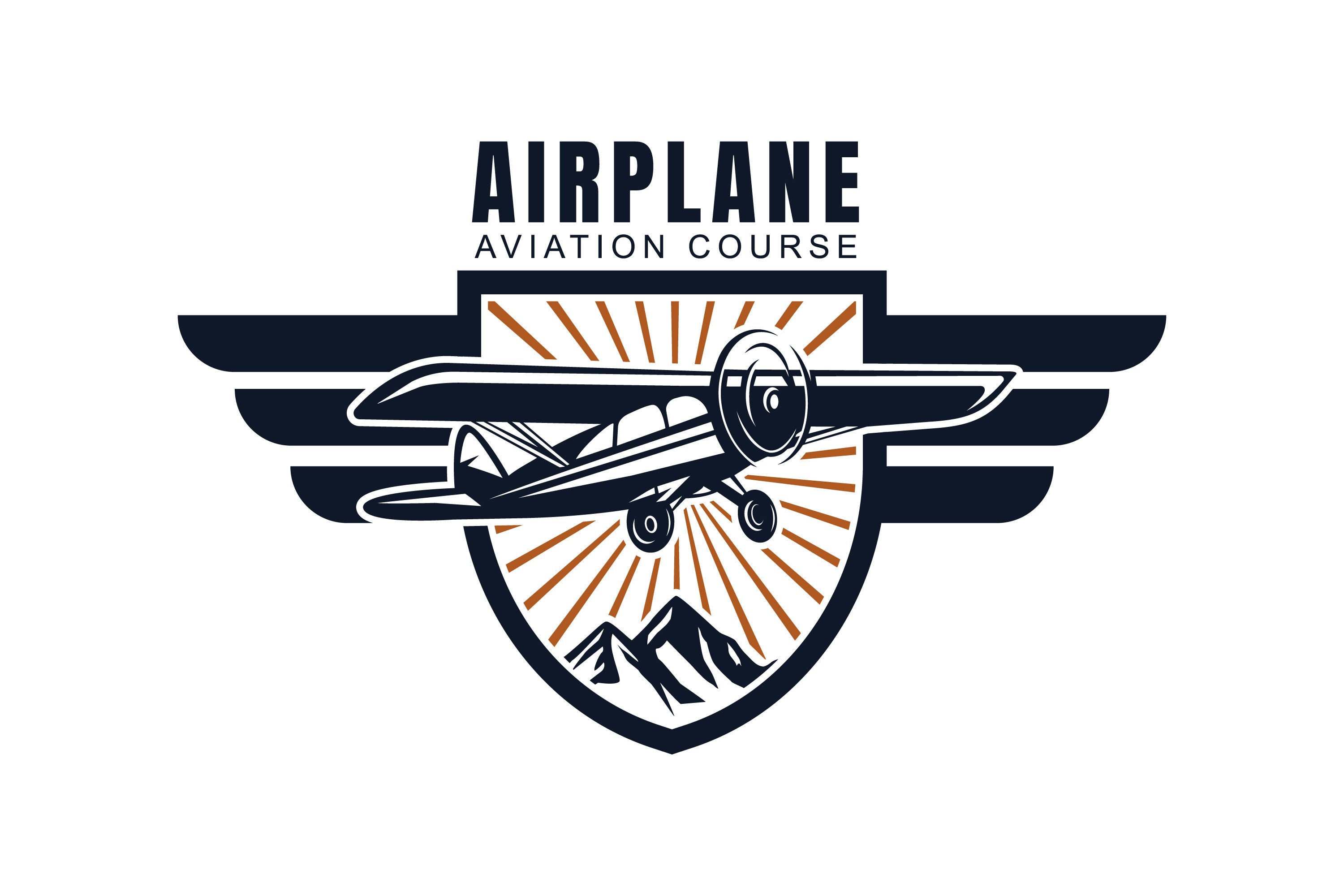 Vintage Plane Logo