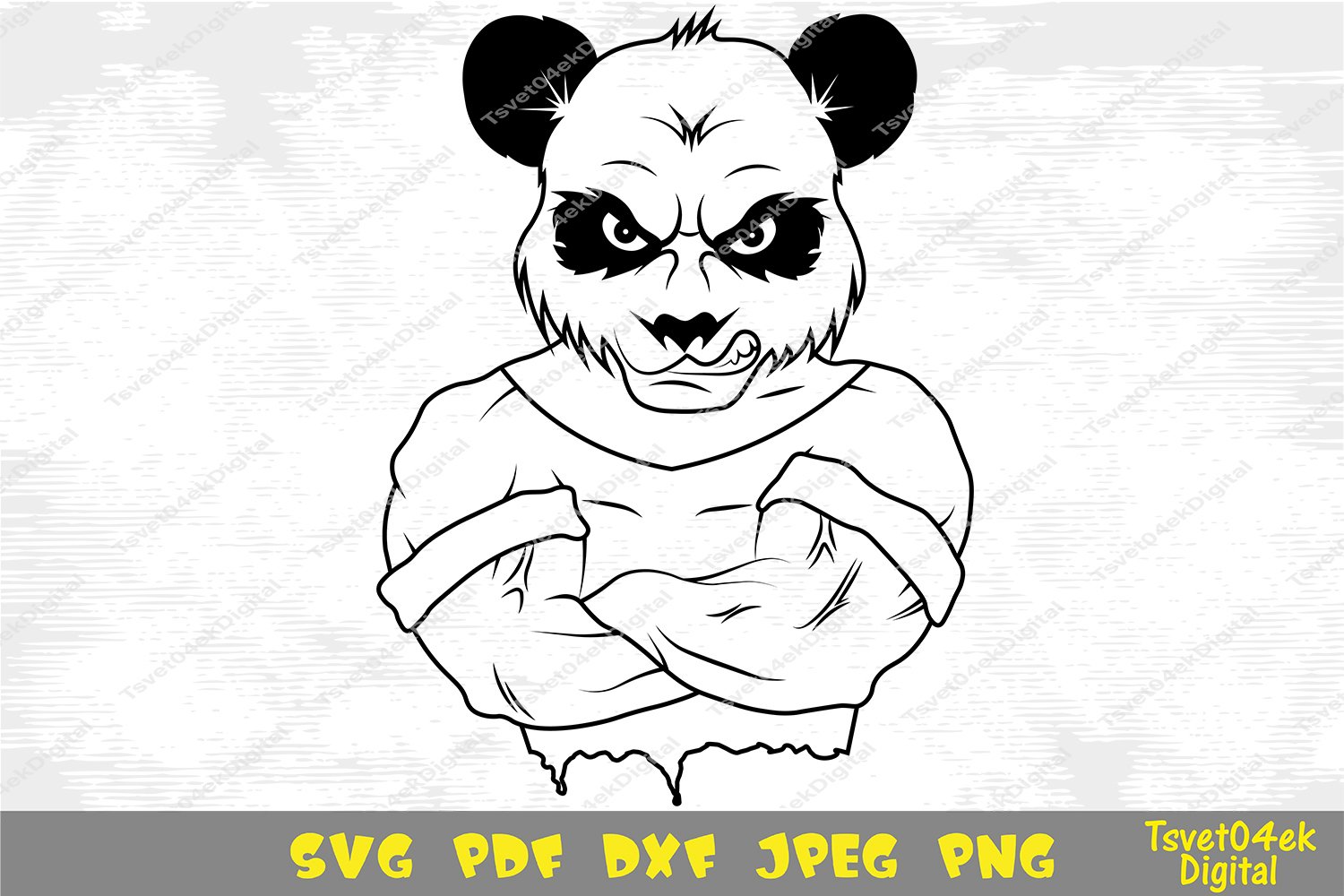 Mean Panda Bear Drawings