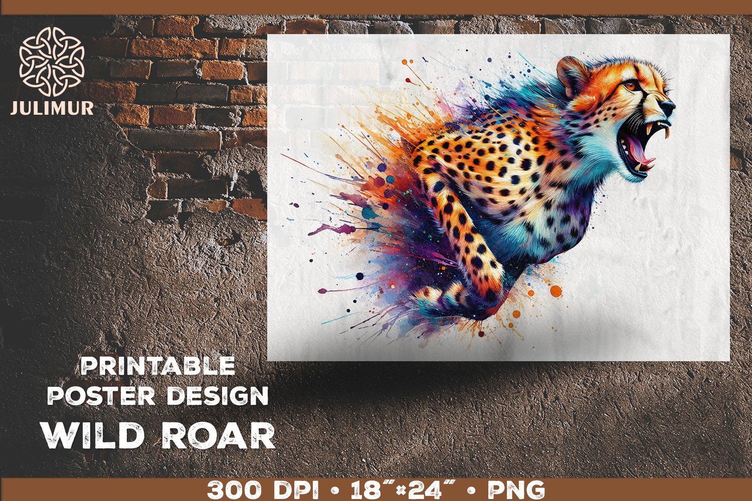 Cheetah 3d Craft Printable