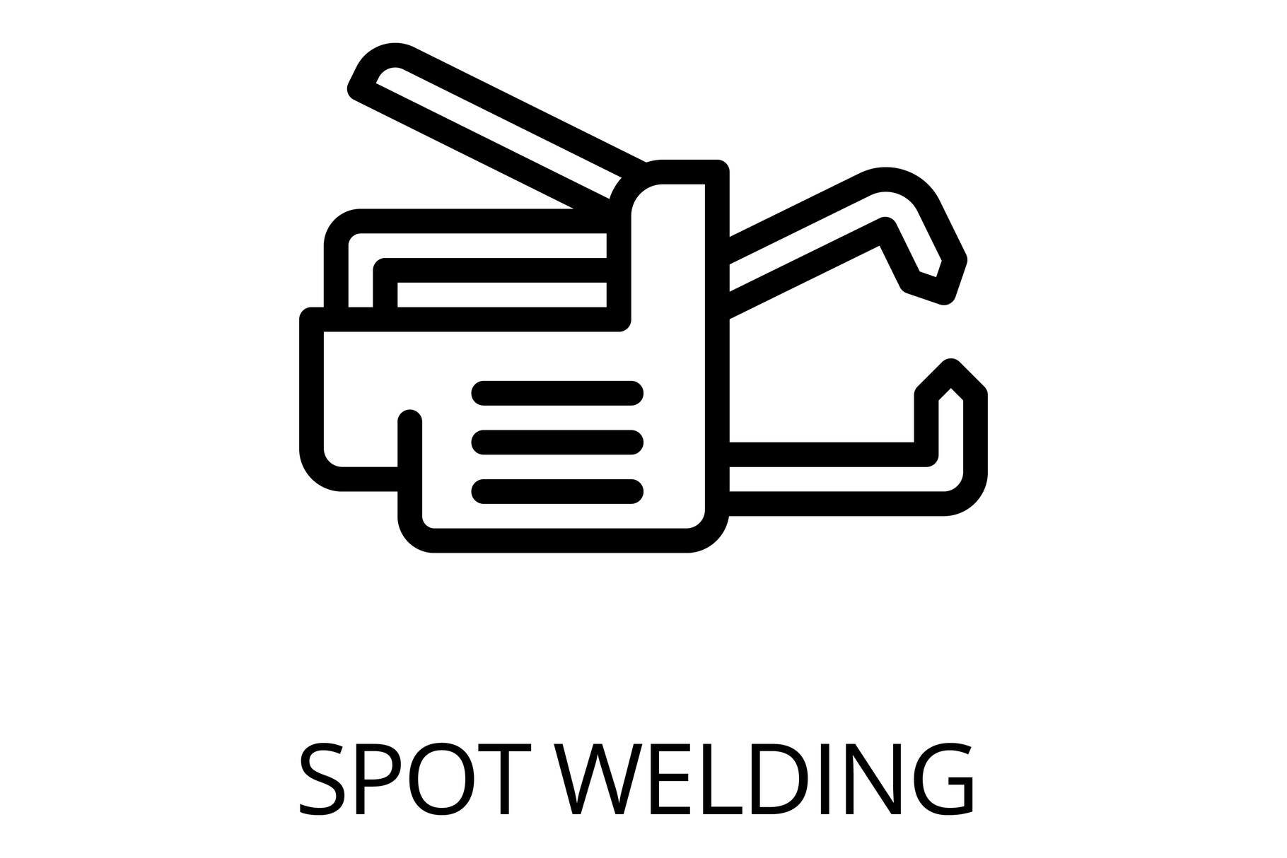 Spot welding icon, outline style (1399884) | Icons | Design Bundles