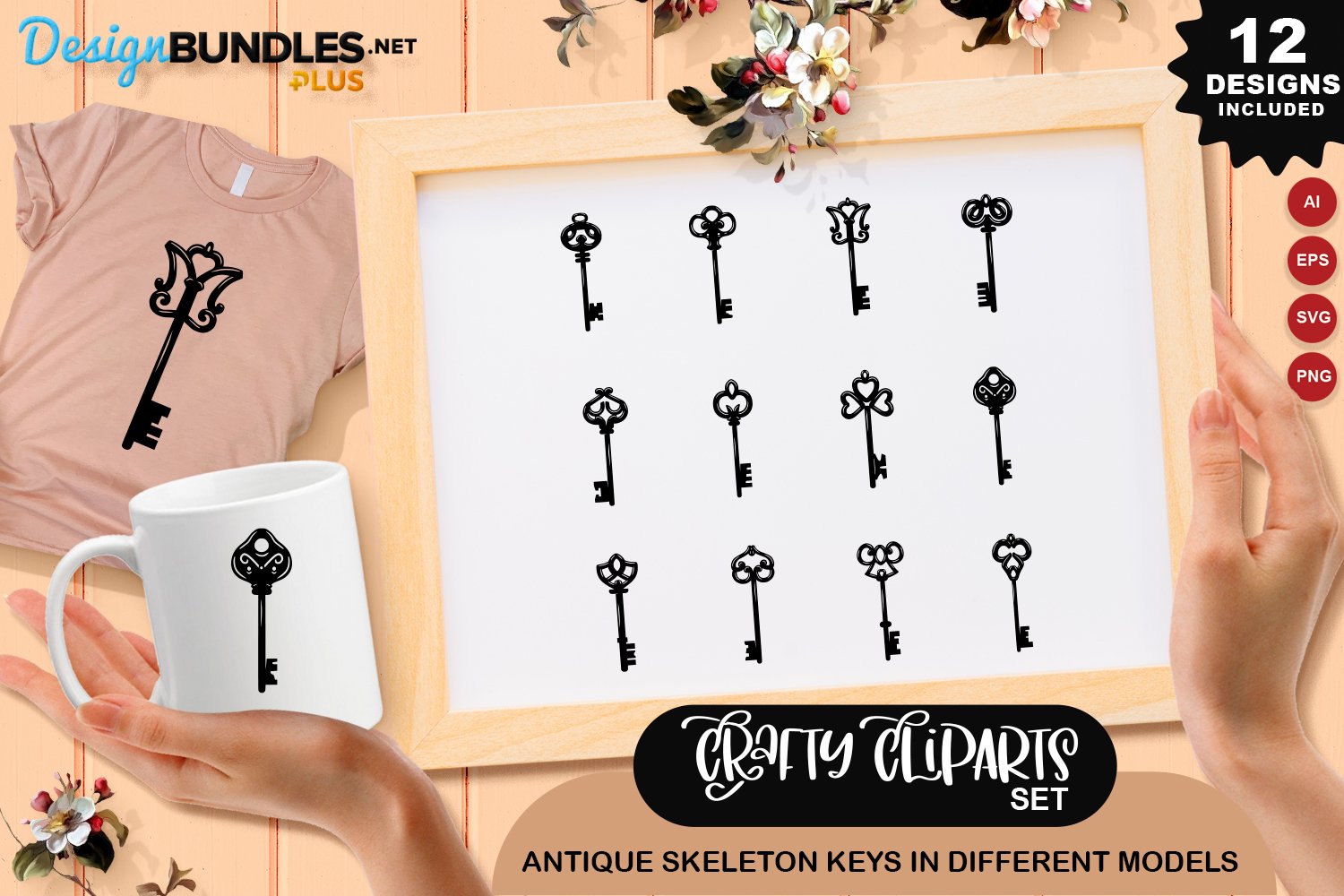 Skeleton Keyhole Clipart