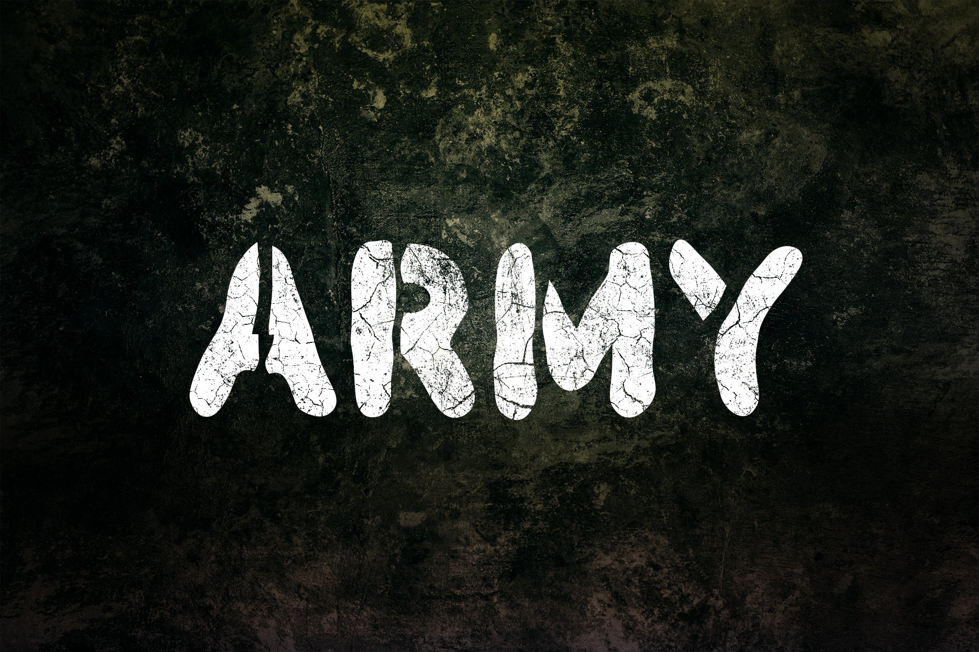 Distressed Army Font