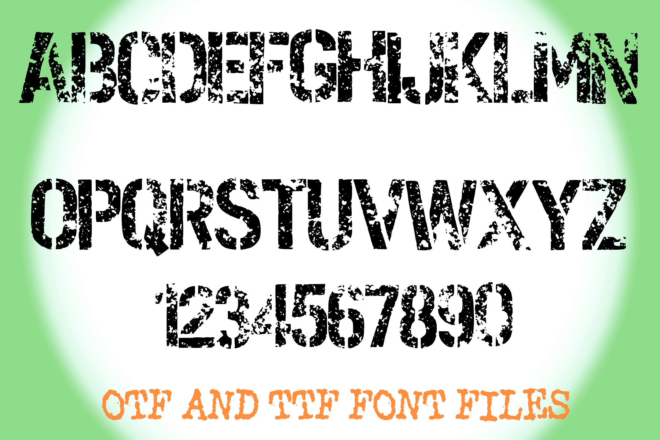 Distressed Army Font
