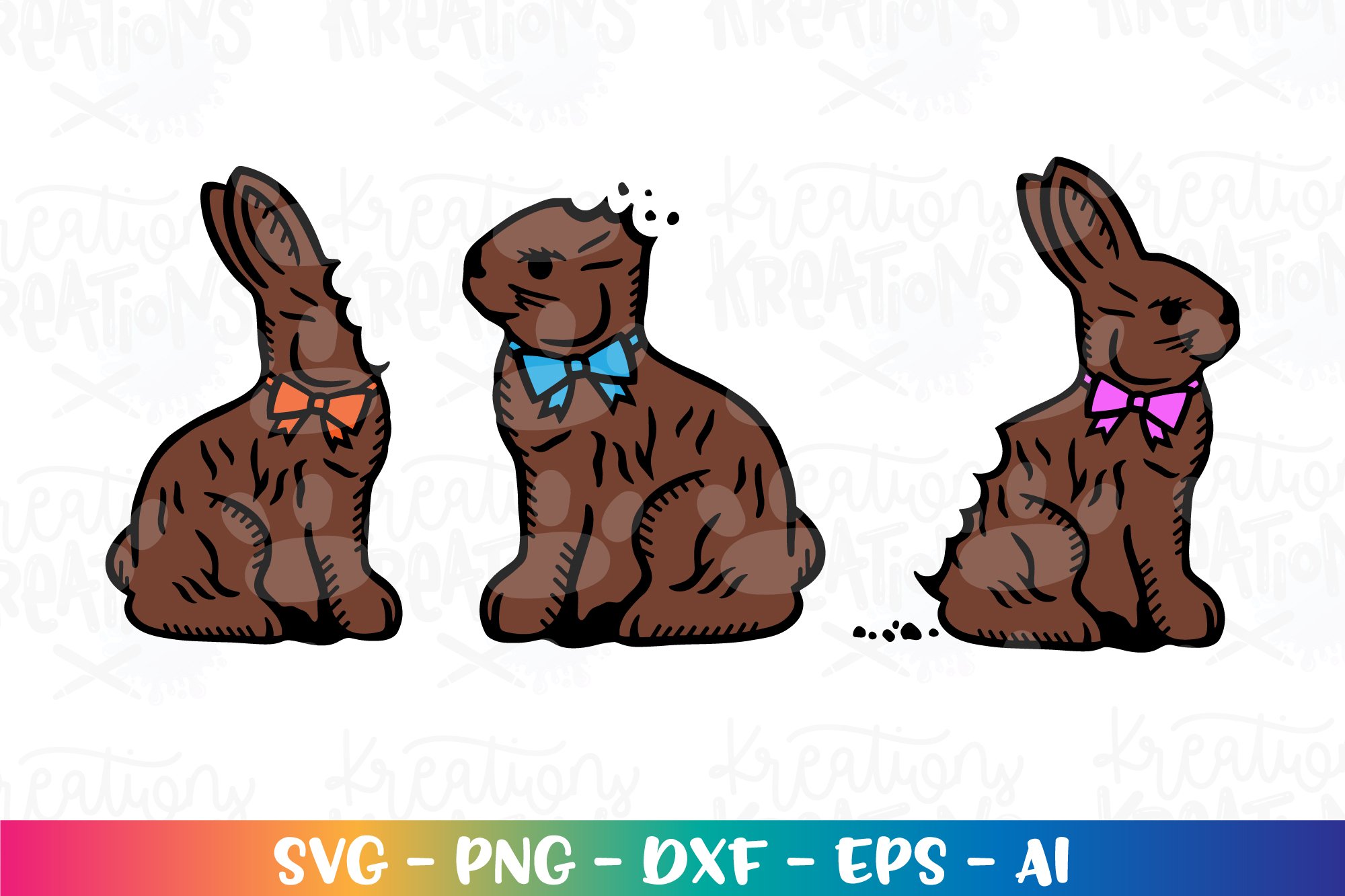 Easter Chocolate Bunny Clipart