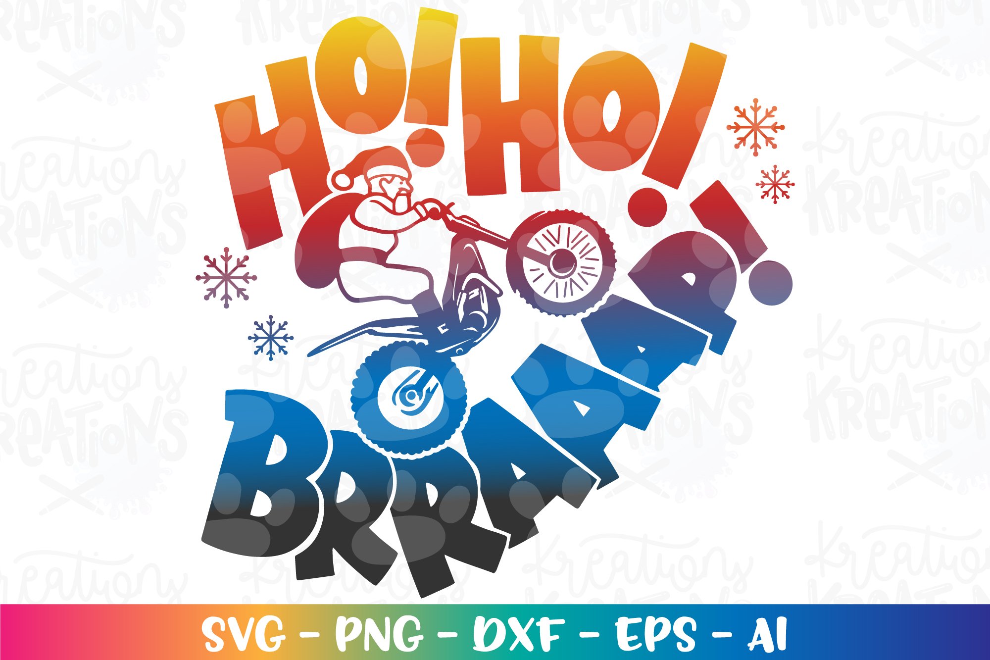 Santa On A Dirt Bike