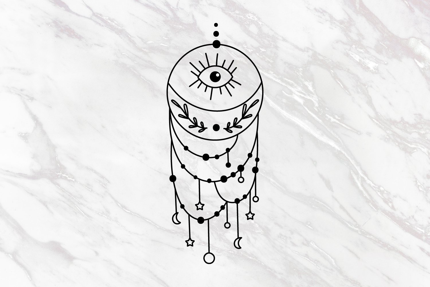 Boho Dream Catcher Drawings