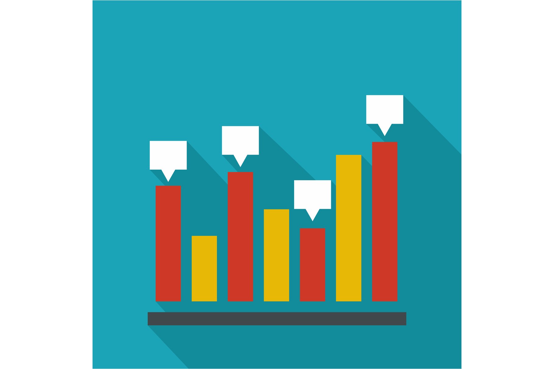 New chart icon vector flat (1385992) | Icons | Design Bundles