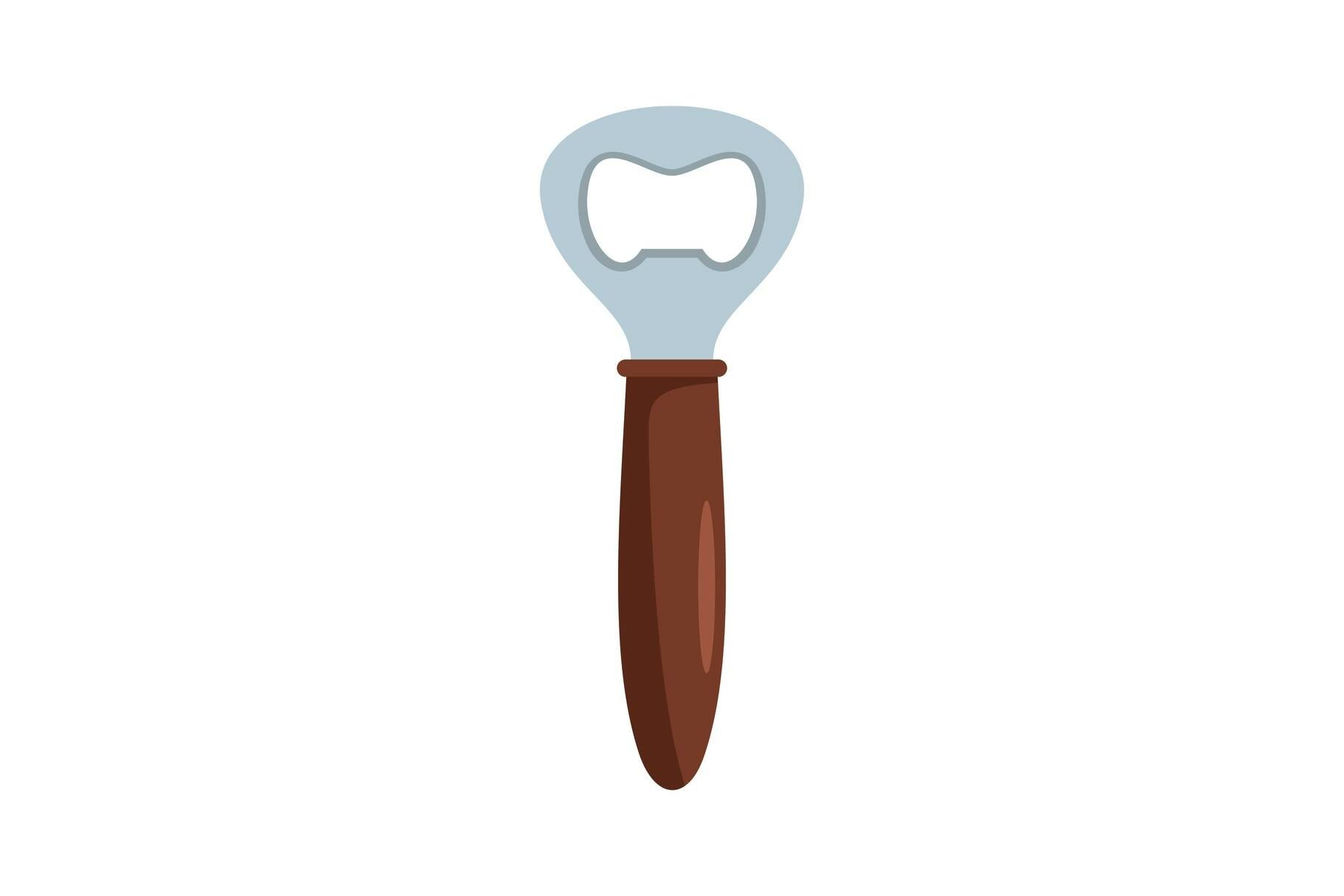 Bottle opener icon, flat style. (1397795)