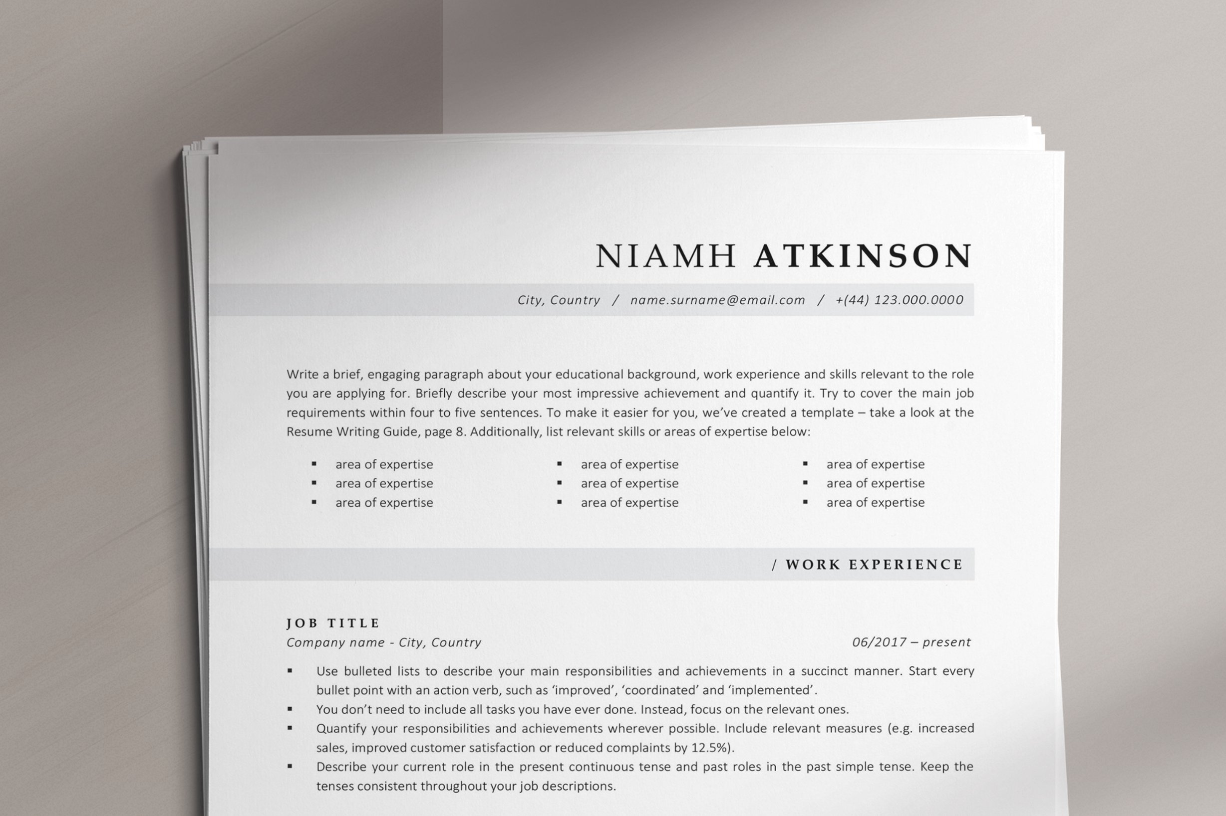Modern ATS Resume Template, Corporate ATS CV Design (1364853) | Resume ...