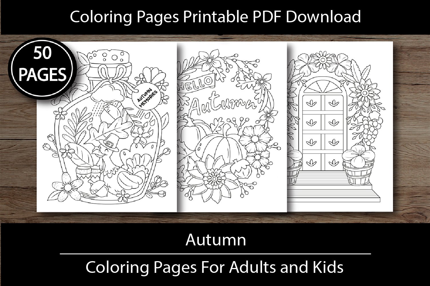 Autumn Coloring Pages For Adults