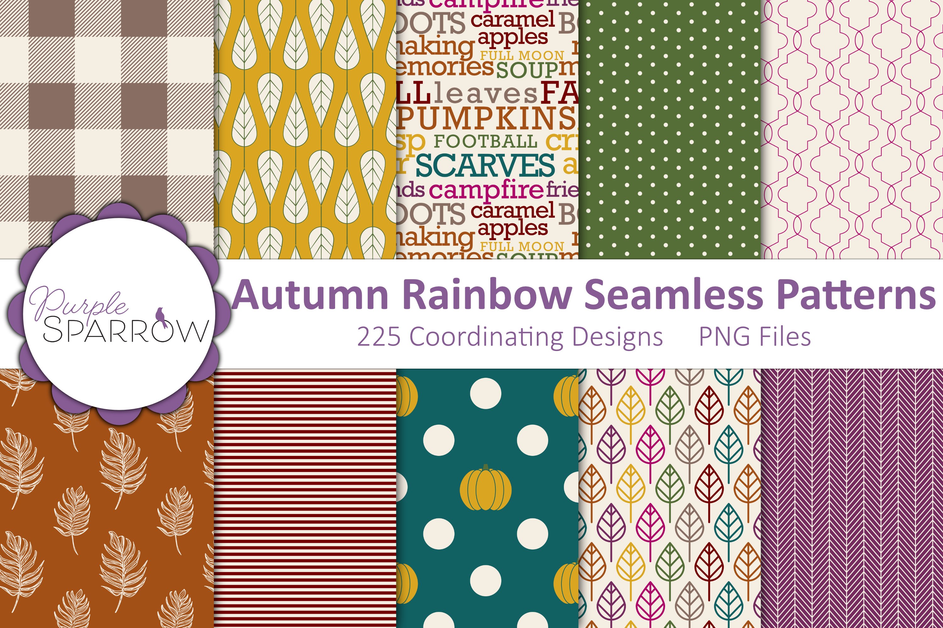 Paper, Party & Kids Papercraft Scrapbooking Rainbow fall pumpkin ...