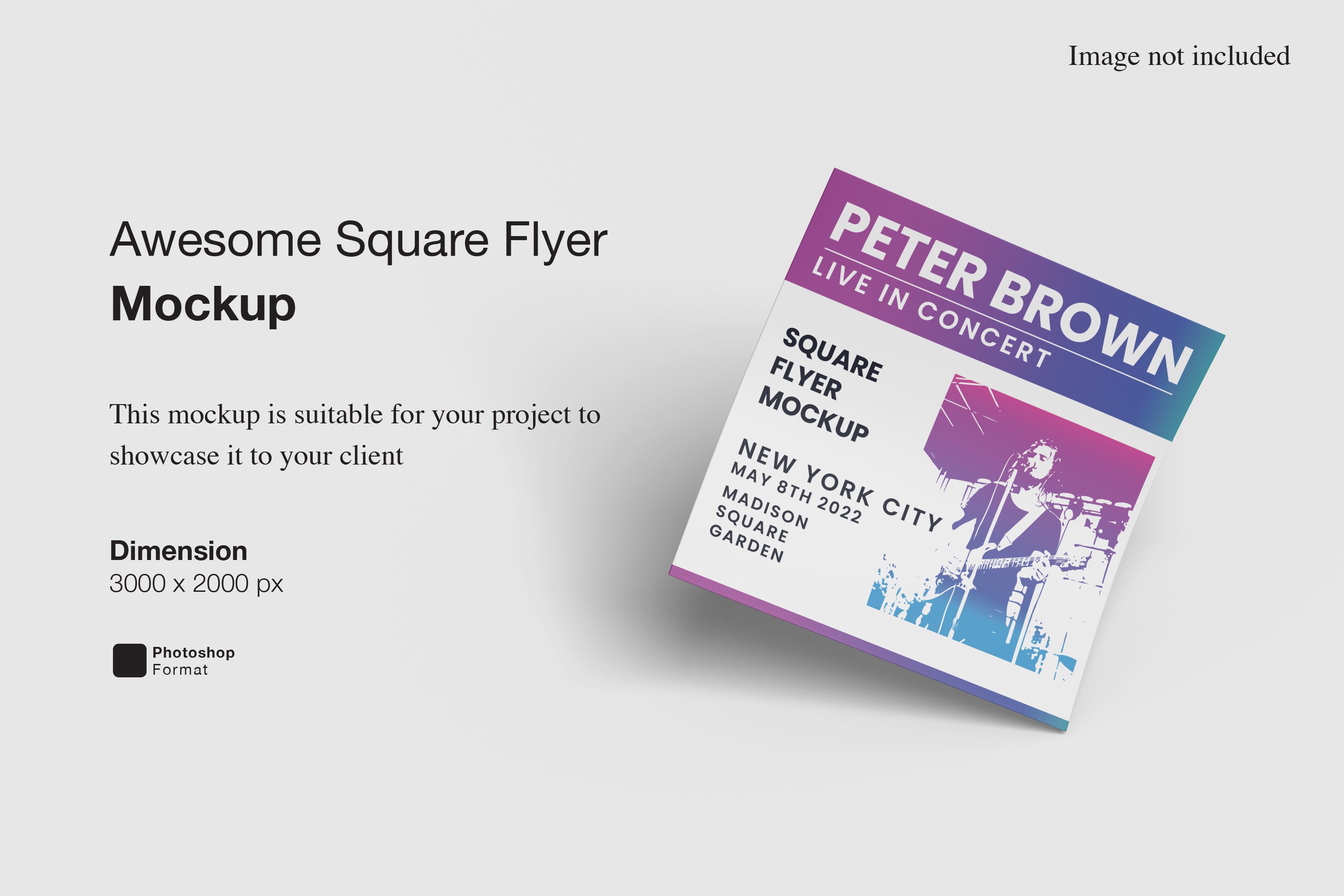 Awesome Square Flyer Mockup (1393448) | Mockups | Design Bundles