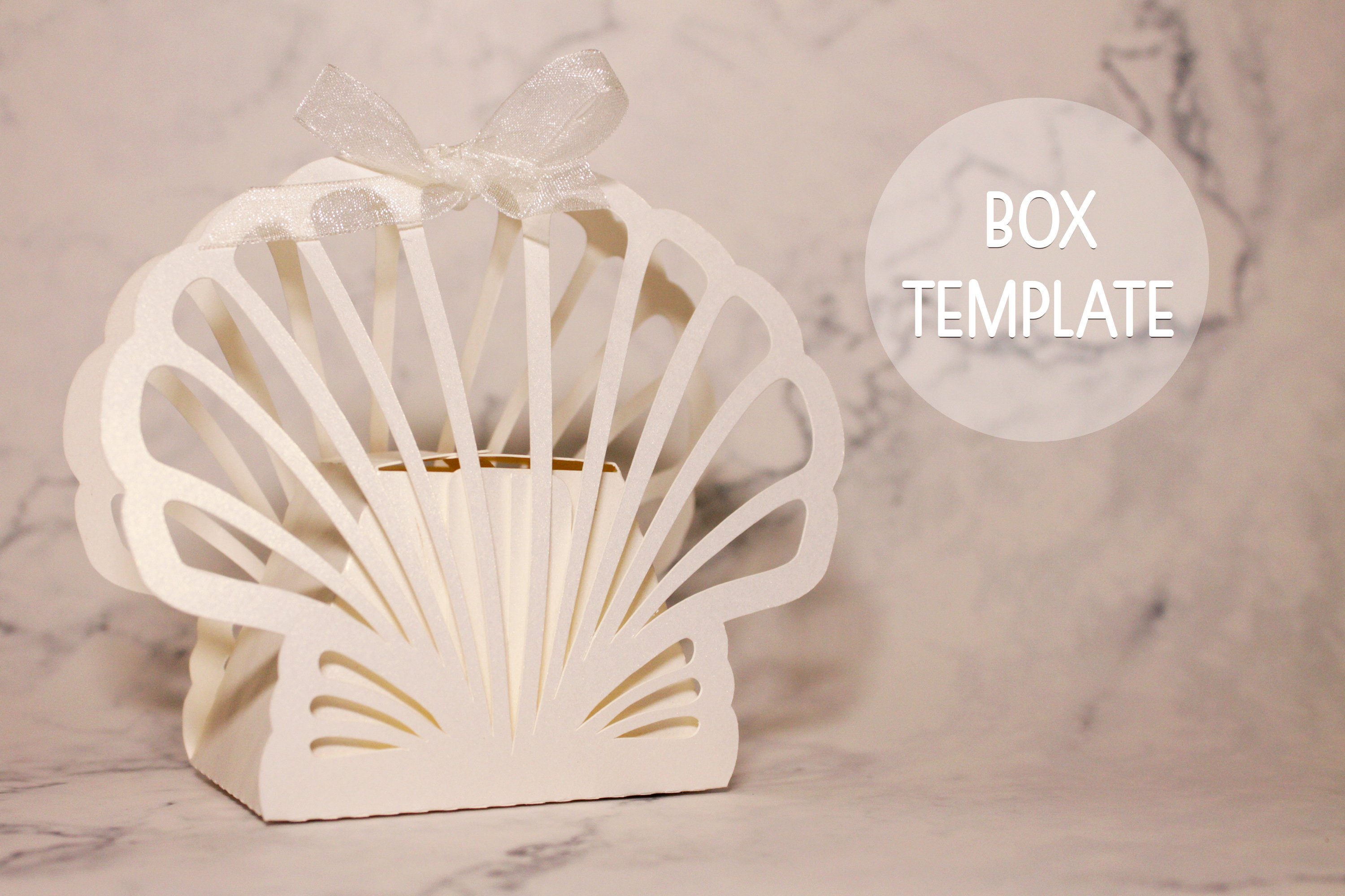 Wedding Shell Box Template Printable