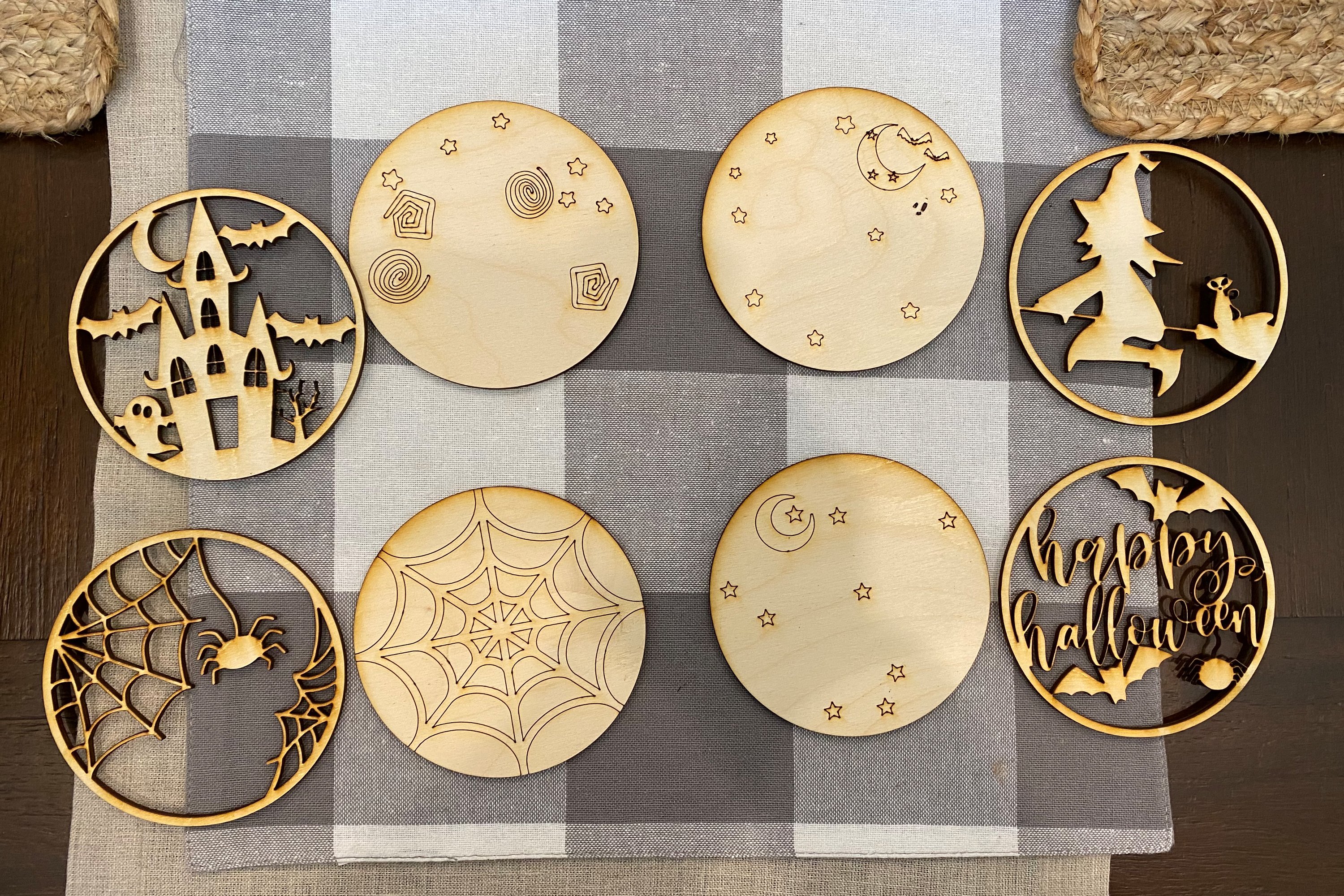 3D Halloween Signs | Glowforge SVG | Set of 6 Designs | (860548) | 3D ...