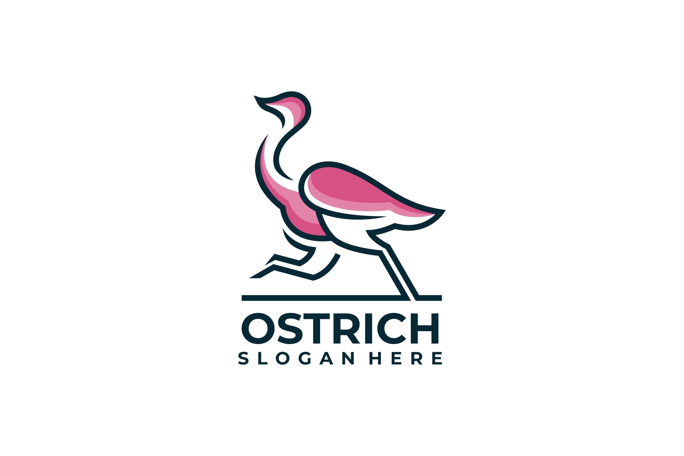 Chive Ostrich Logo The Wild Chive