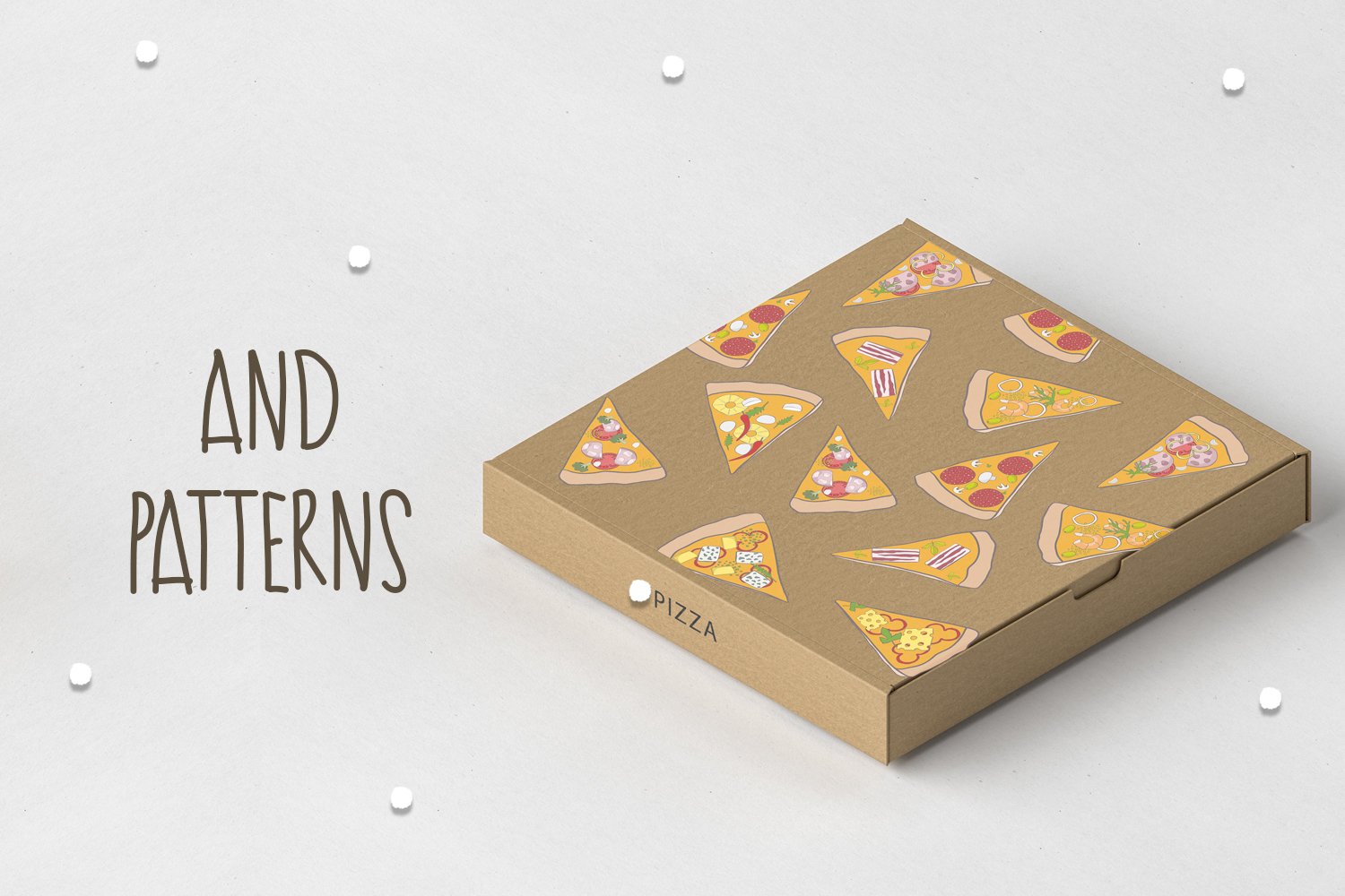 Pizza Ingredients Set