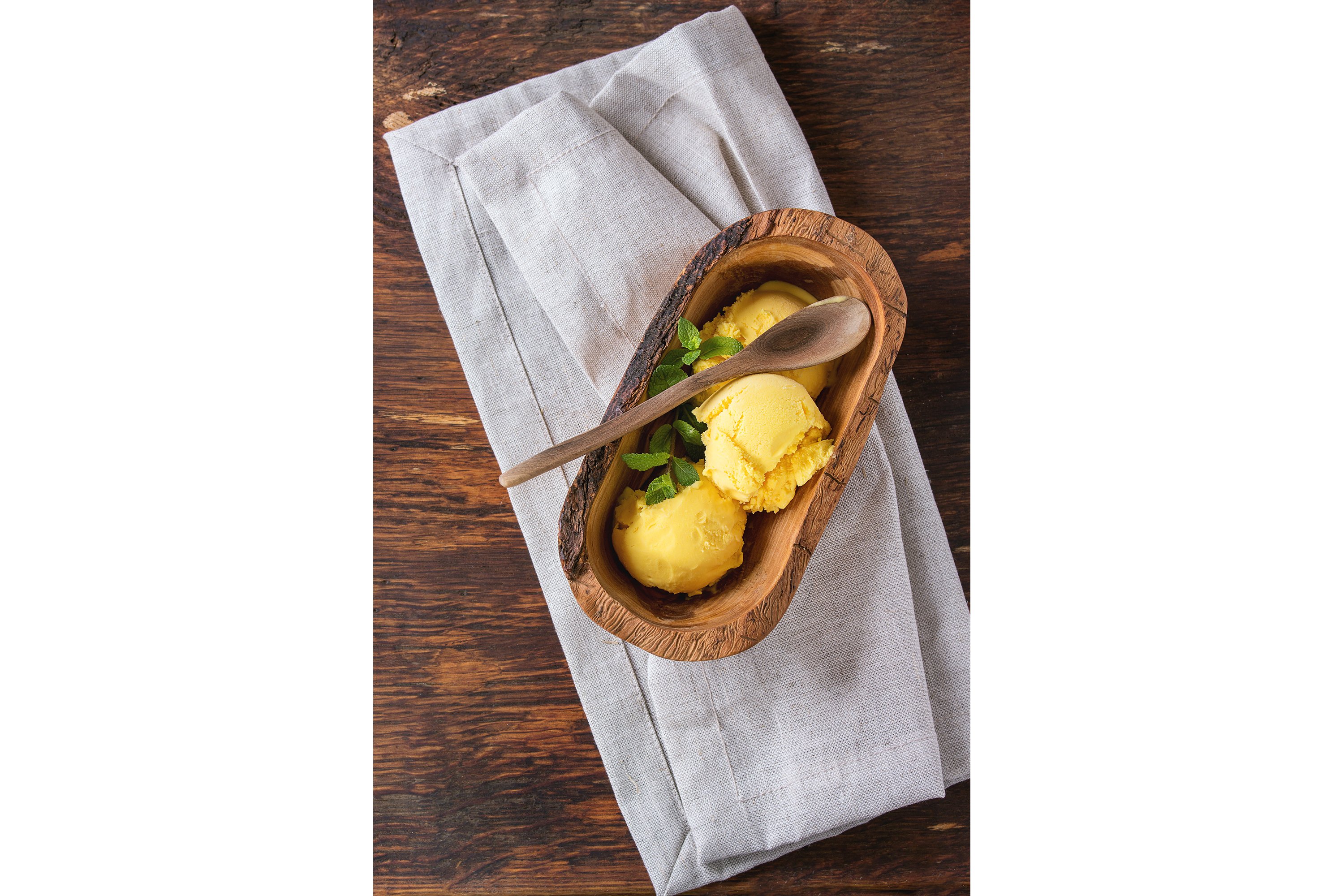 Mango ice cream (594538) | Food and Drink | Design Bundles