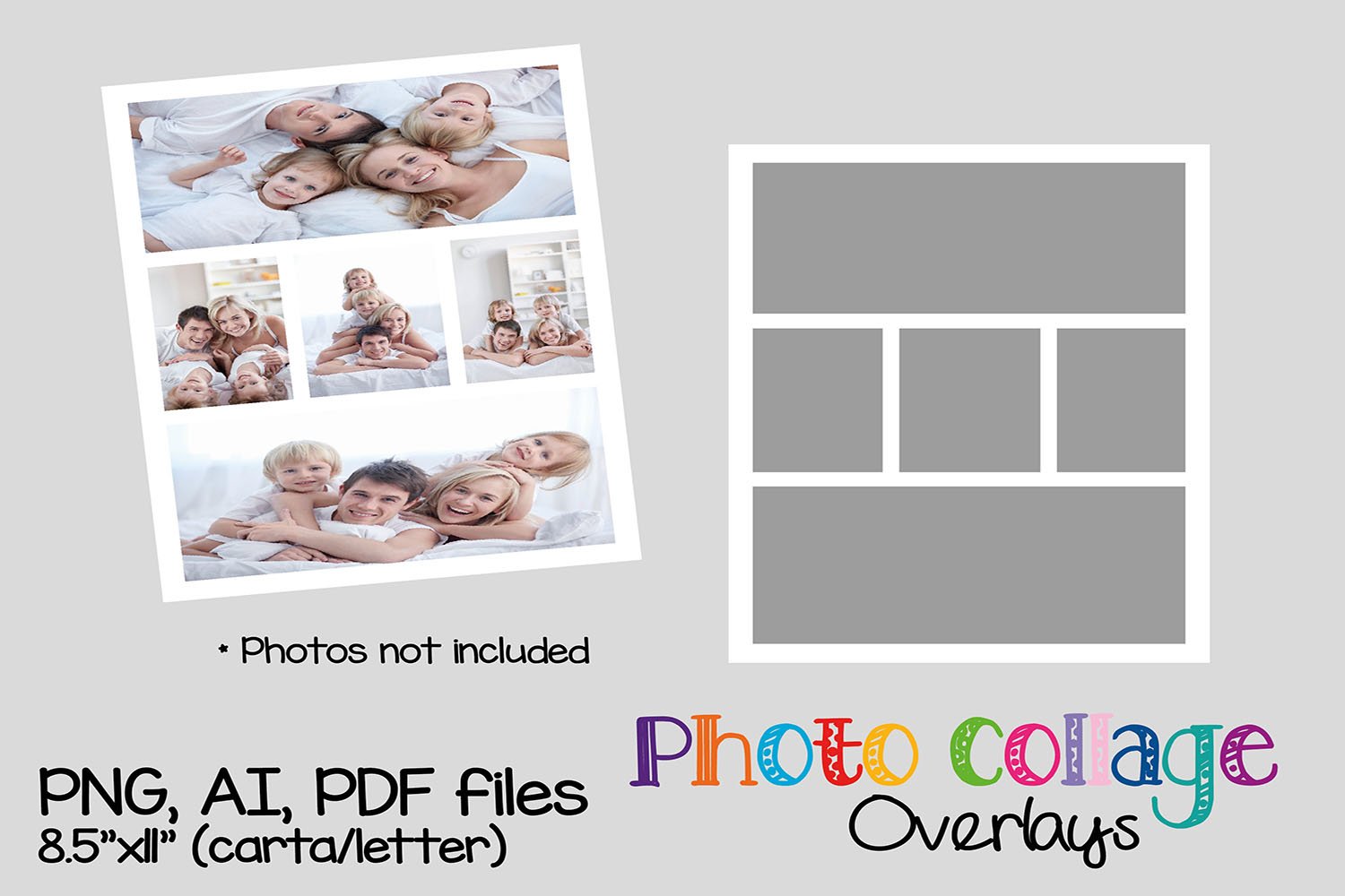 15 Photo collage templates bundle (477857) | Presentation Templates ...