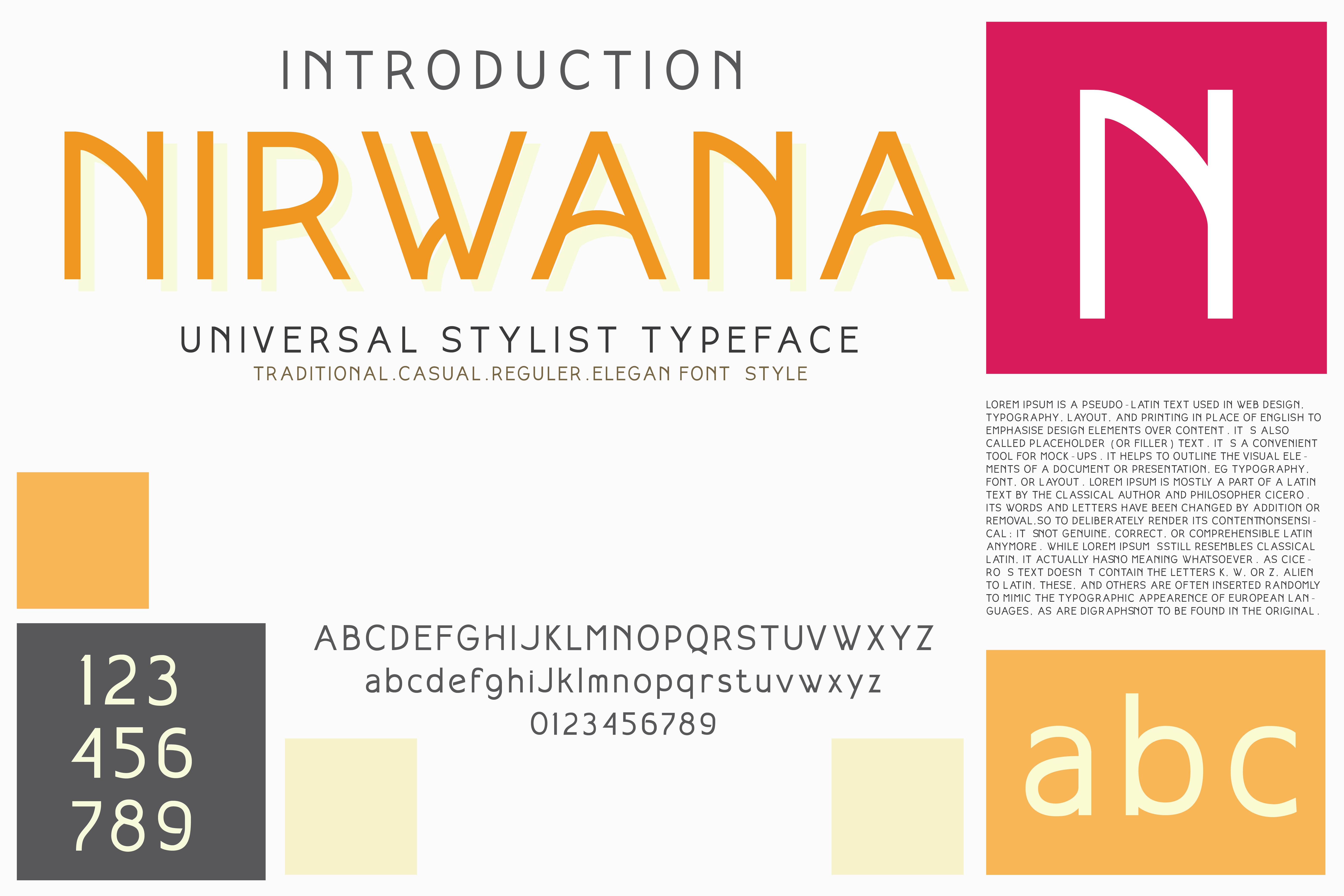 Nirwana (82926) | Sans Serif | Font Bundles