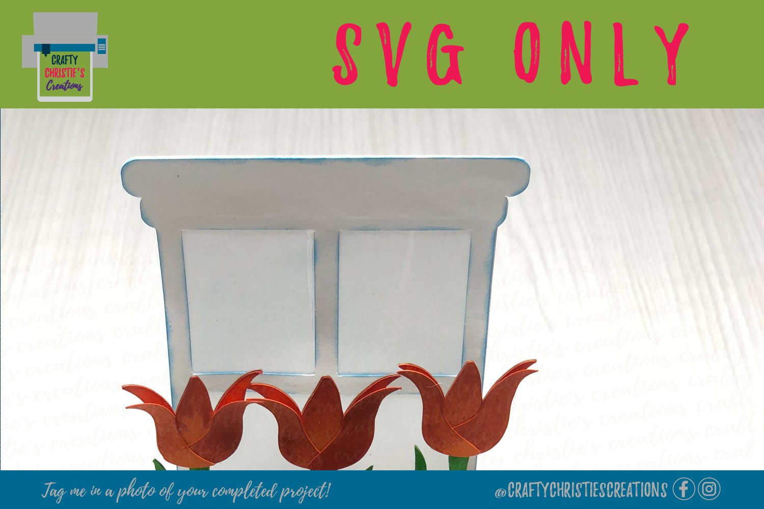 Tulip Box Card SVG - Flower Pop Up Card SVG - Easter Card (1233058 ...