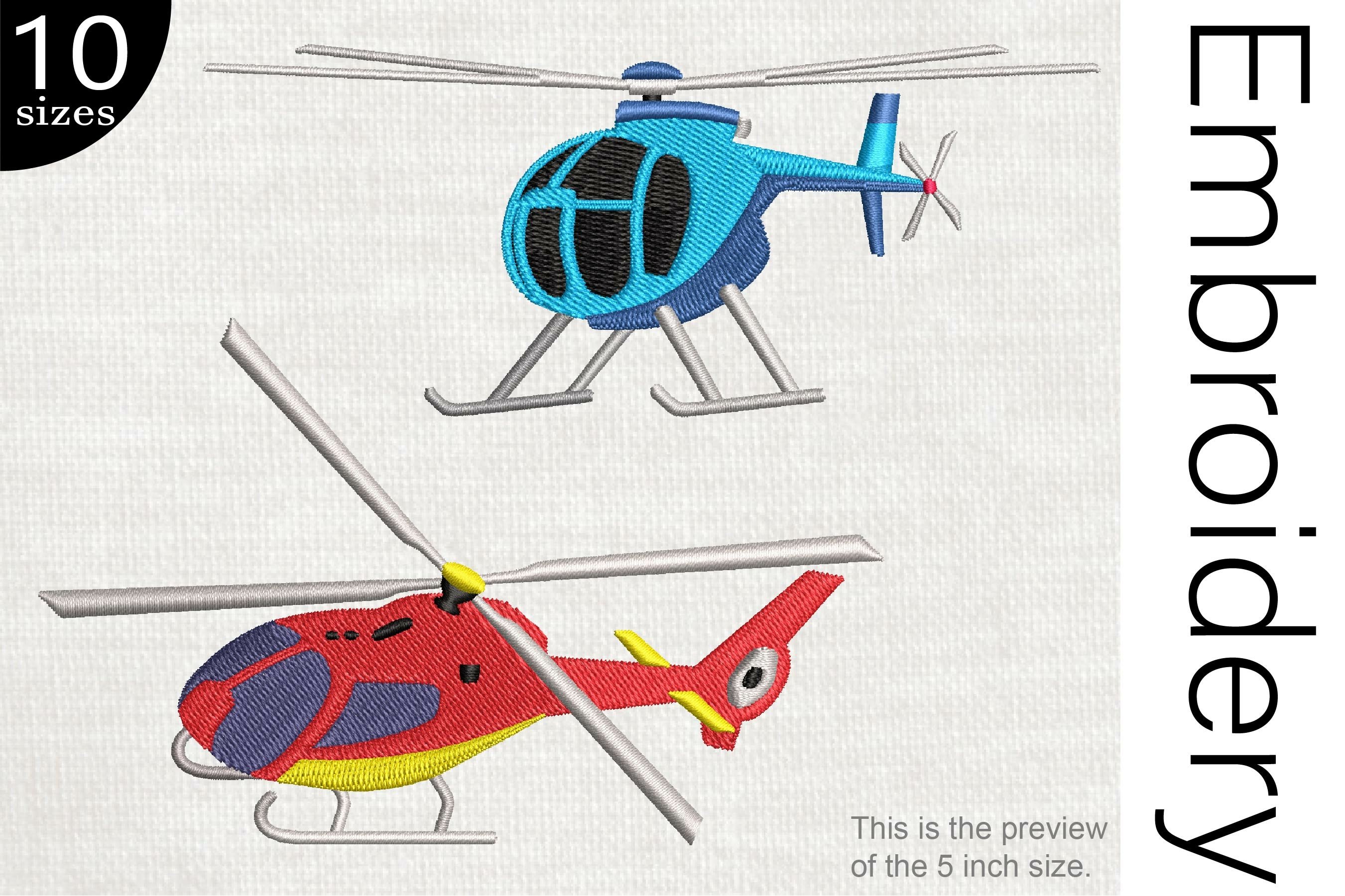 Helicopter - Embroidery Files - 64e (1842264) | Embroidery Designs ...
