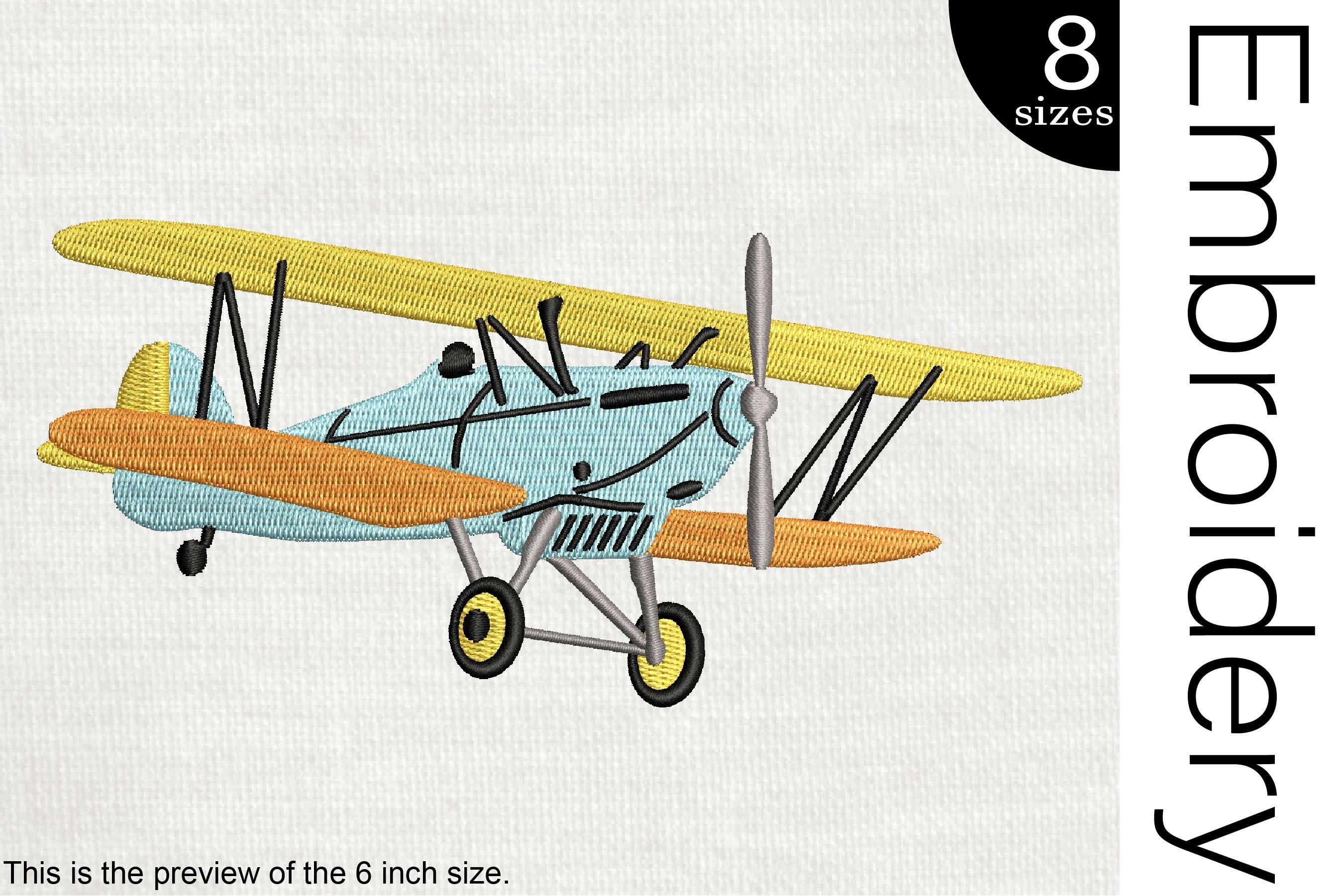 Vintage Plane - Embroidery Files - 29e (1813006) | Embroidery Designs ...