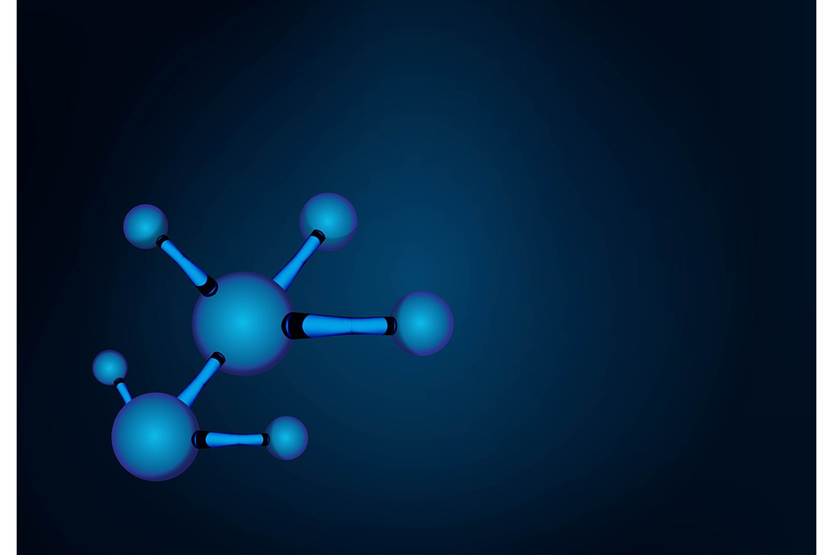 Abstract molecules design. Vector illustration. Atoms. Medic (719751 ...