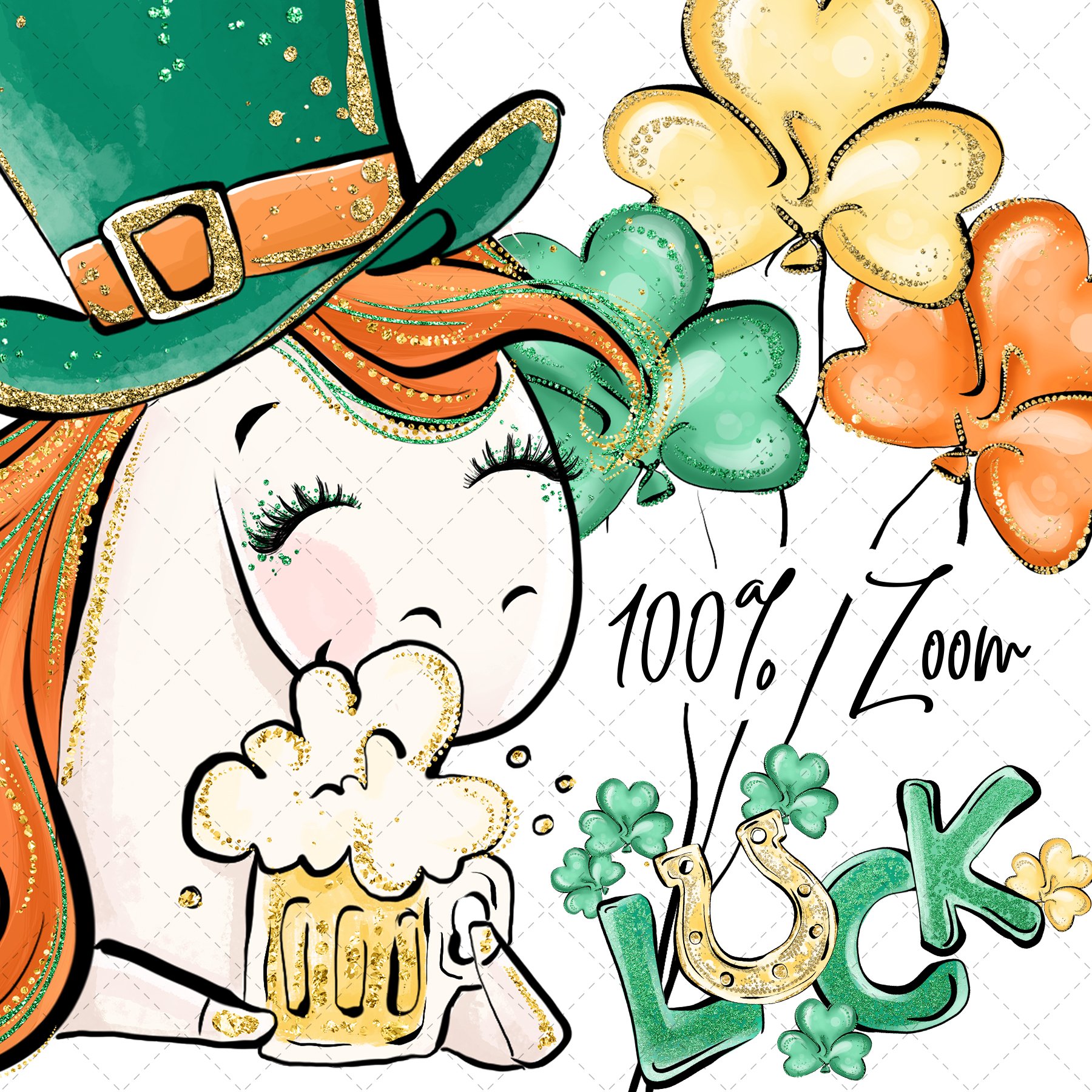 Lucky You Clip Art (513095) | Illustrations | Design Bundles