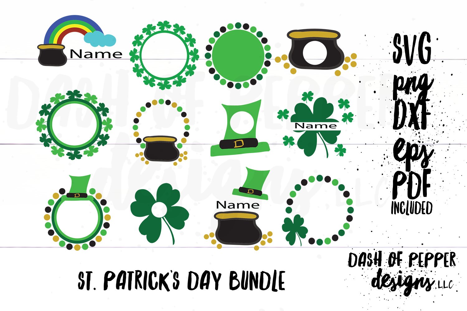 St. Patrick's Day Monogram SVG - A St Patrick's Day SVG (196051) | SVGs ...