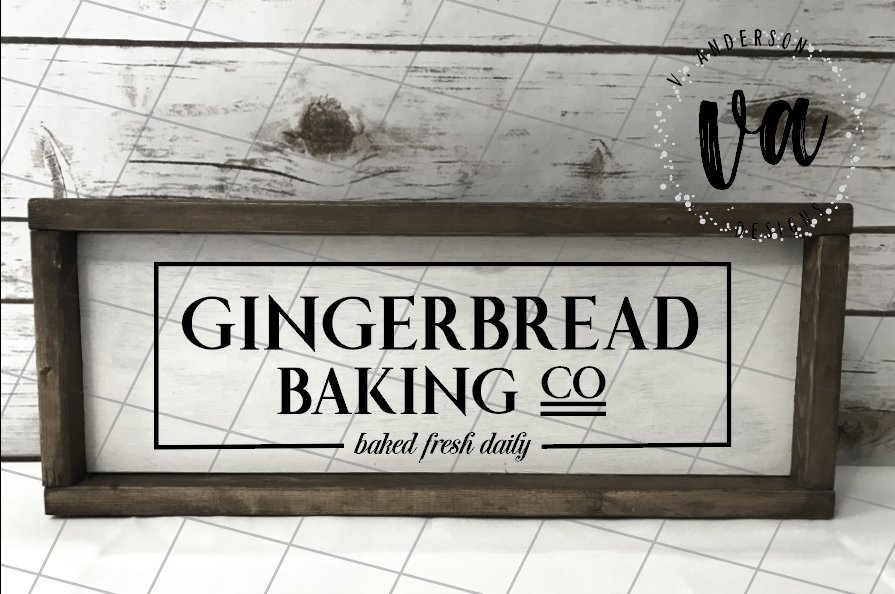 Gingerbread Baking Co SVG (383674) | Cut Files | Design Bundles