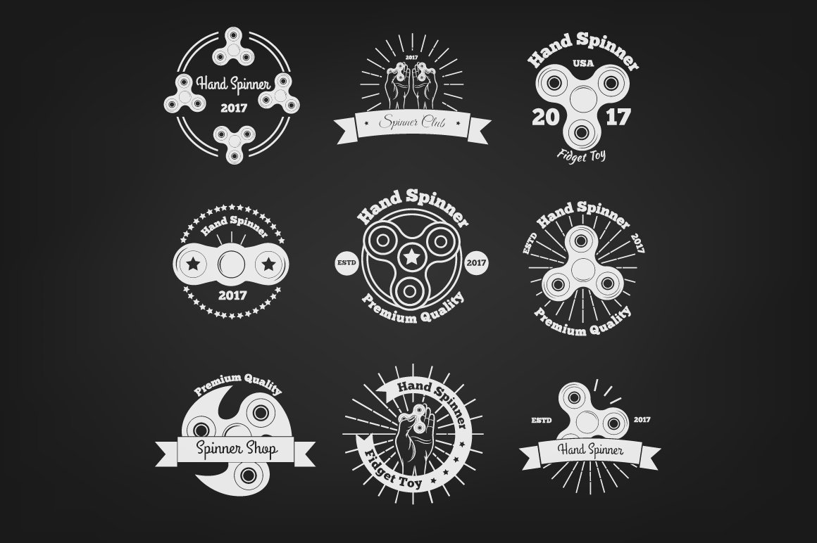 Spinner Logo Bundle (27705) | Logos | Design Bundles