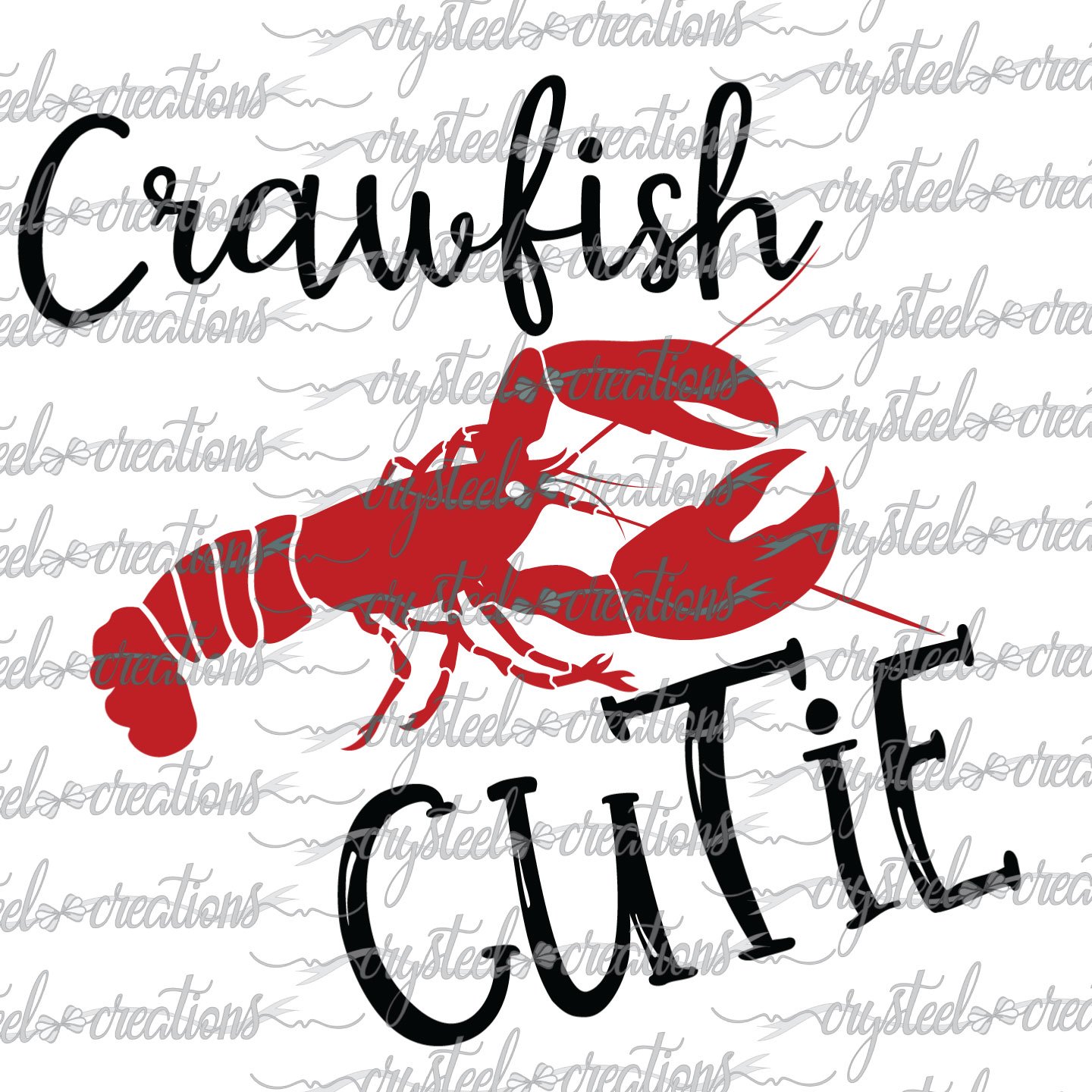 Crawfish Cutie SVG, DXF, PNG (88733) | Cut Files | Design Bundles