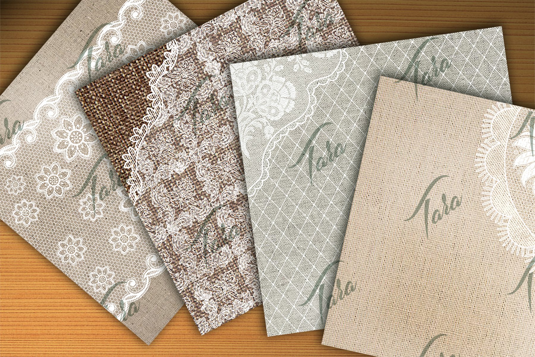 Lace & Linen (554462) | Textures | Design Bundles