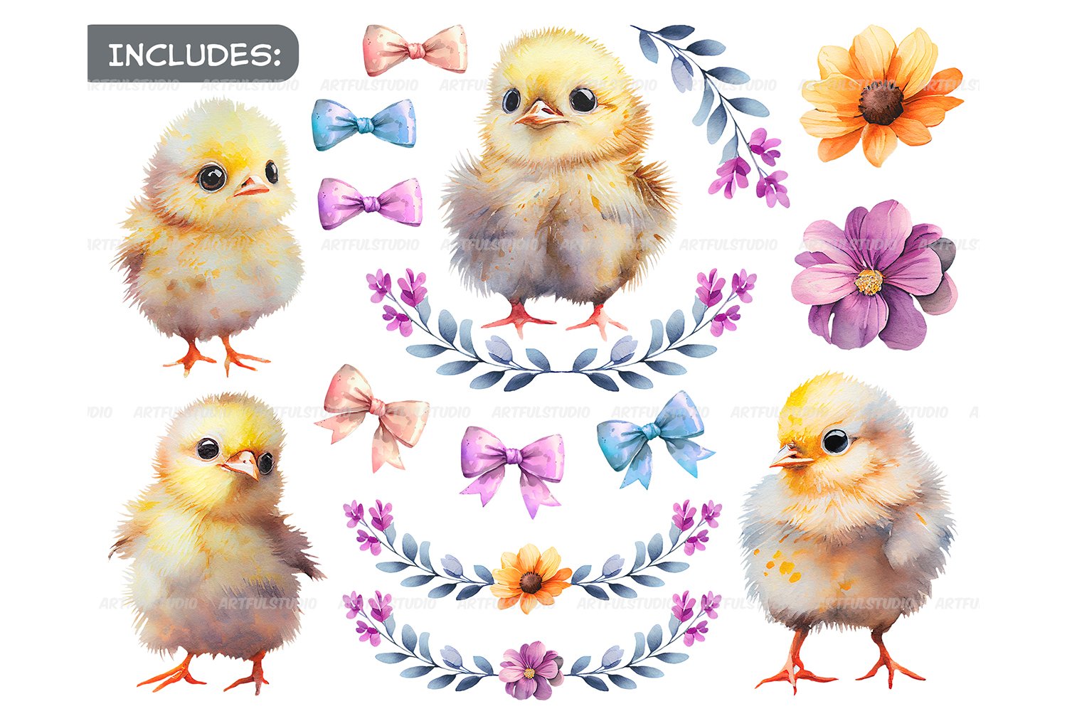 Baby Chicks Clipart