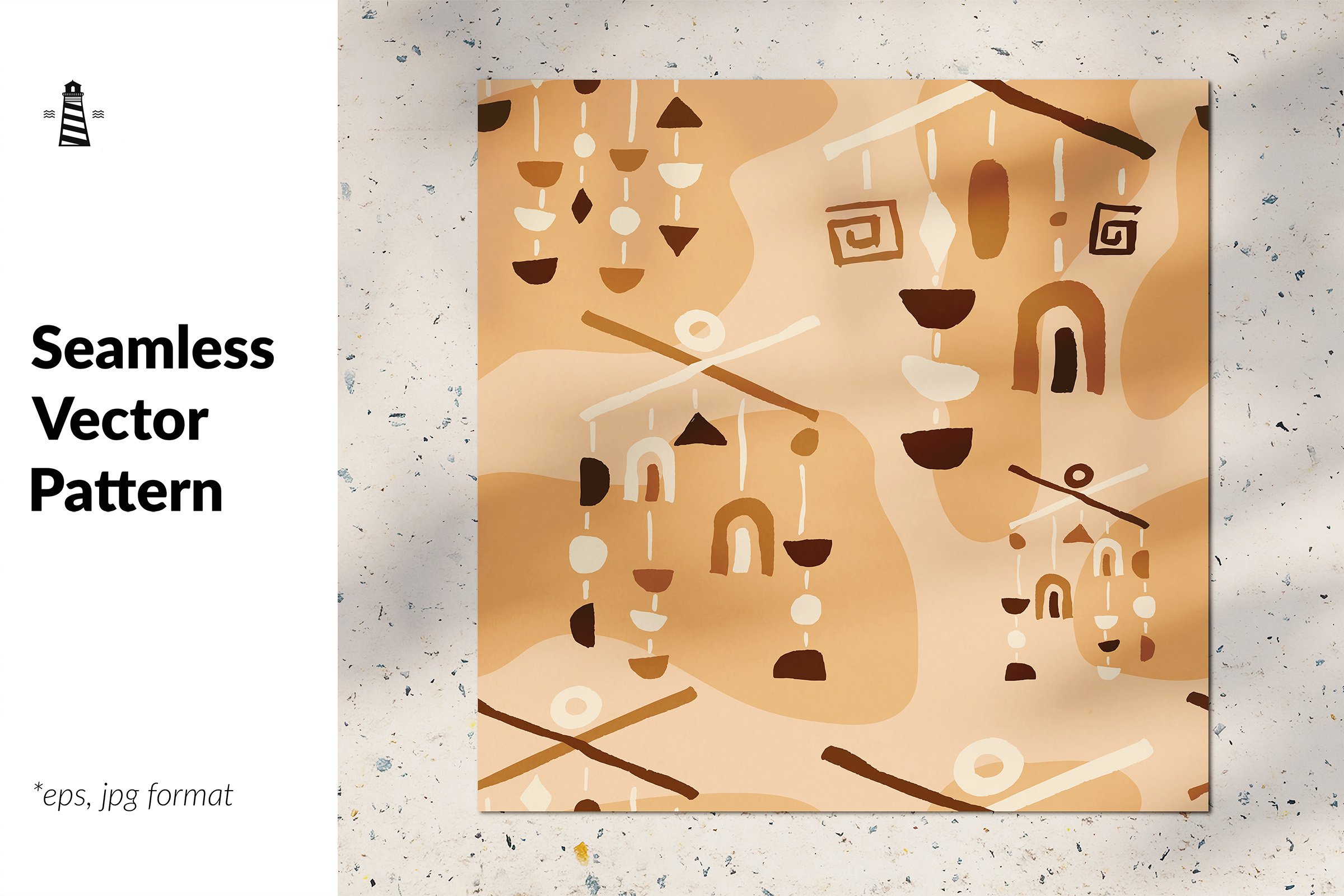 Wind chimes seamless pattern (561780) | Patterns | Design Bundles