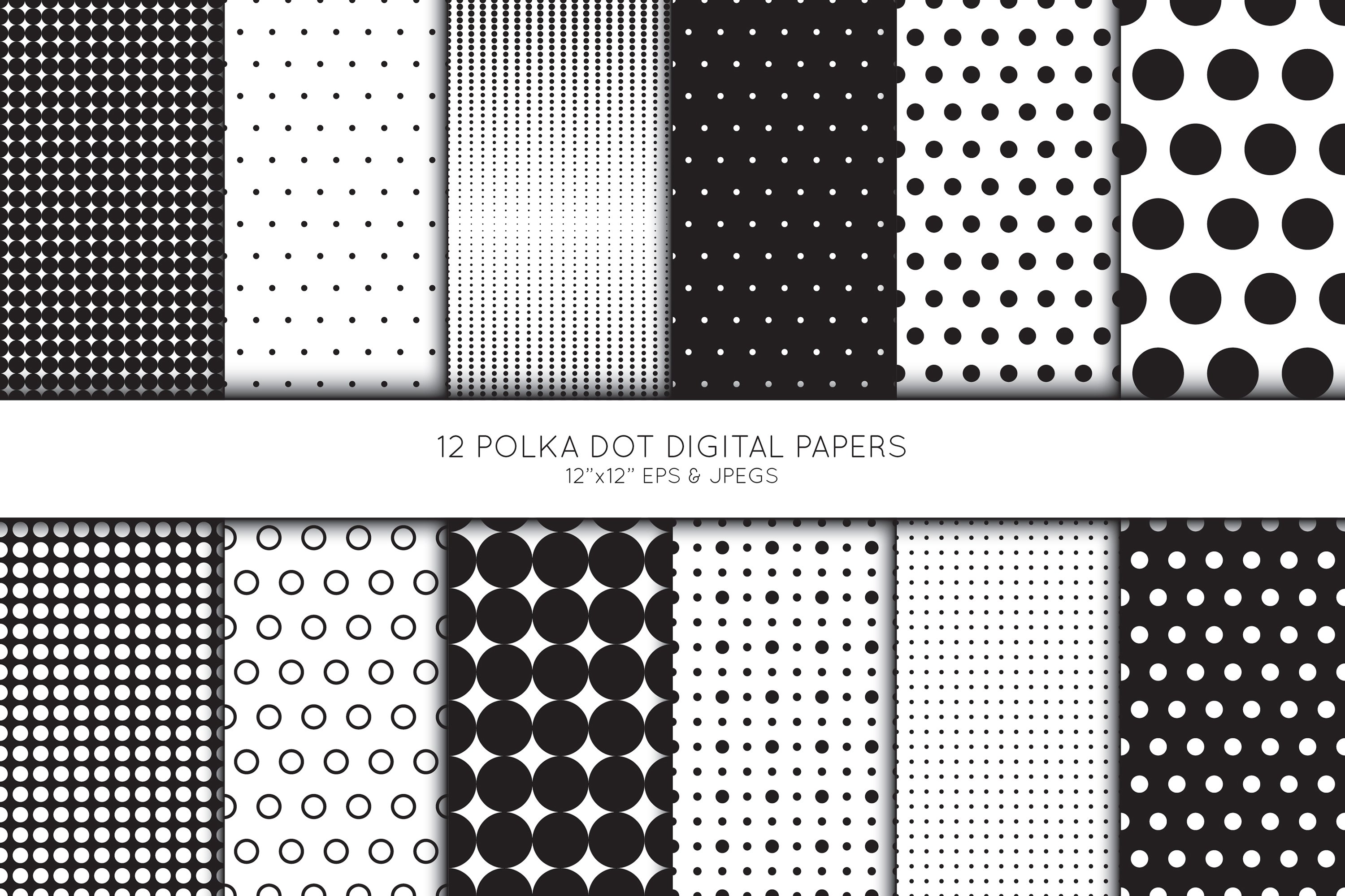 Dot Digital Paper, Polka Dot Scrapbook paper (777599) | Patterns ...