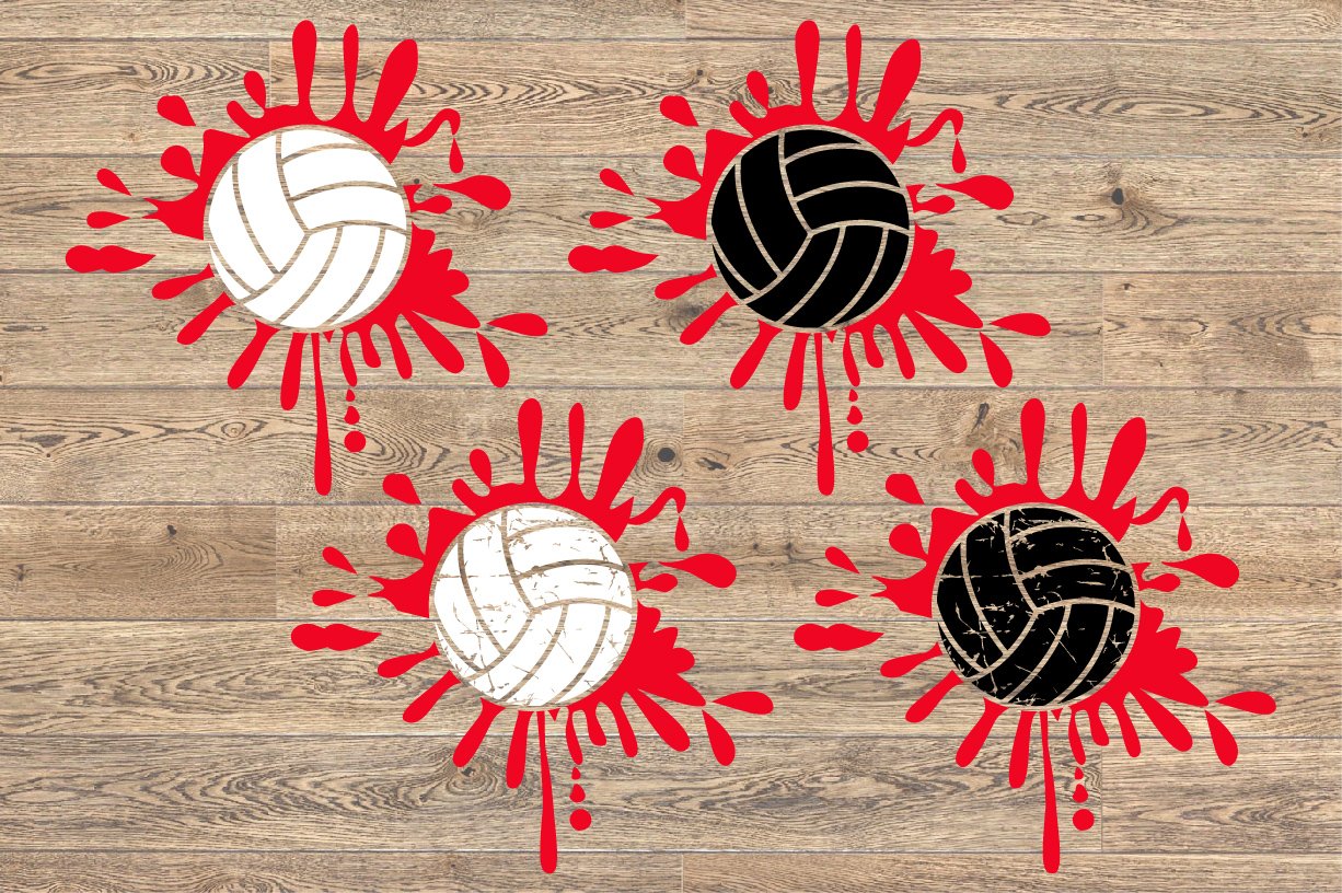 Splatter Volleyball ink svg Blood Splash valentine's 1181s (191261 ...