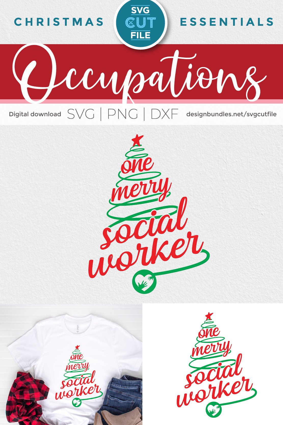 Christmas Social Worker svg - One Merry social worker svg (885566 ...