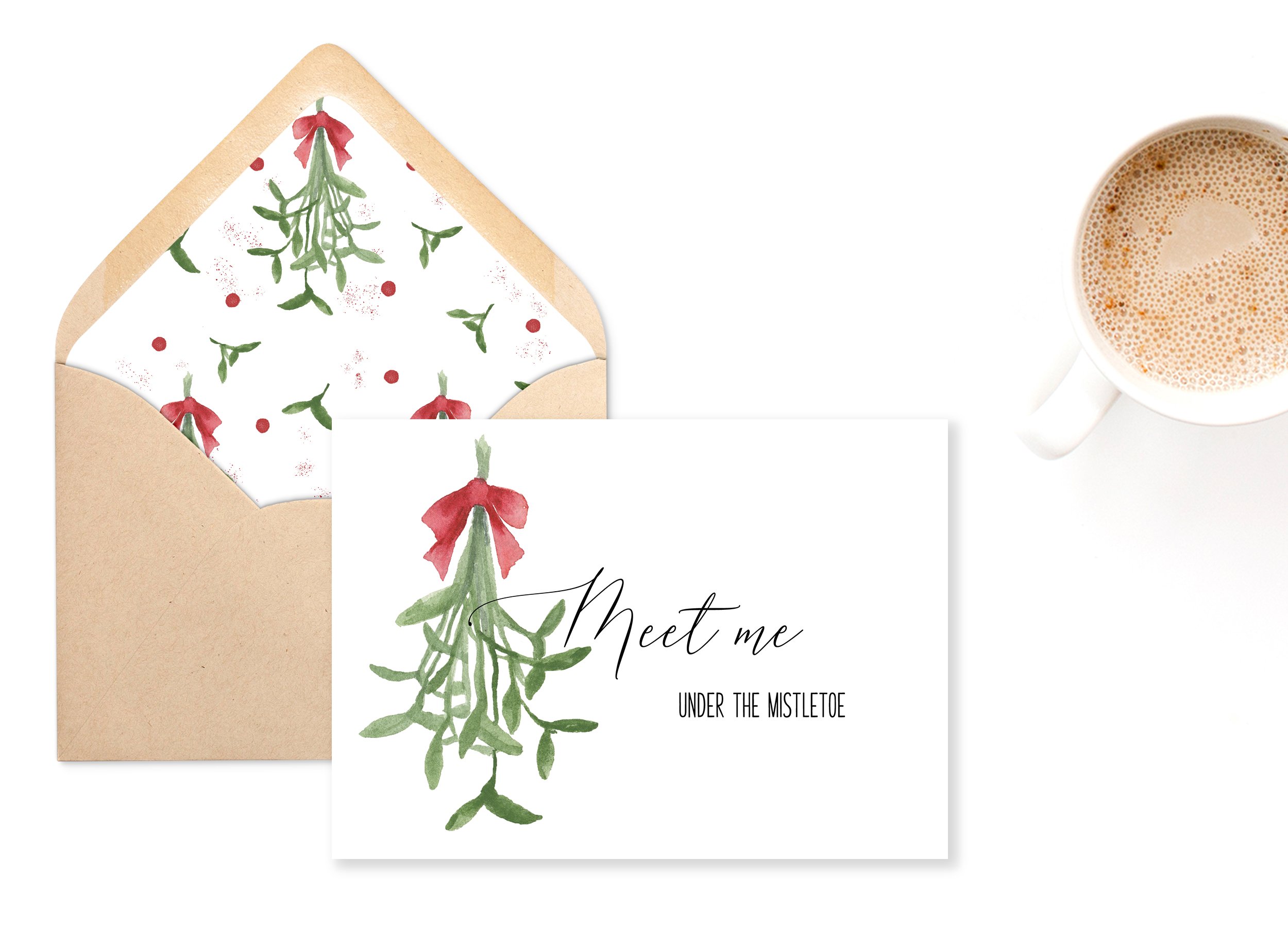 Watercolor Mistletoe clip art and paper Christmas fun! (132884 ...
