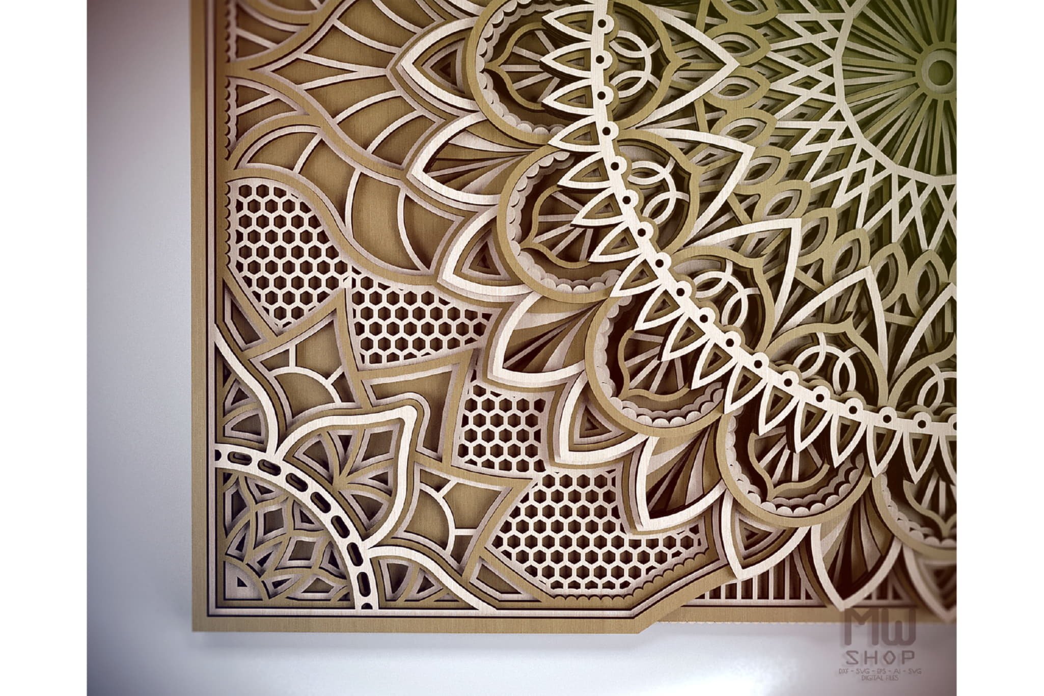 M87 - Multilayer Mandala DXF for Laser cut, Cricut Mandala (600902 ...