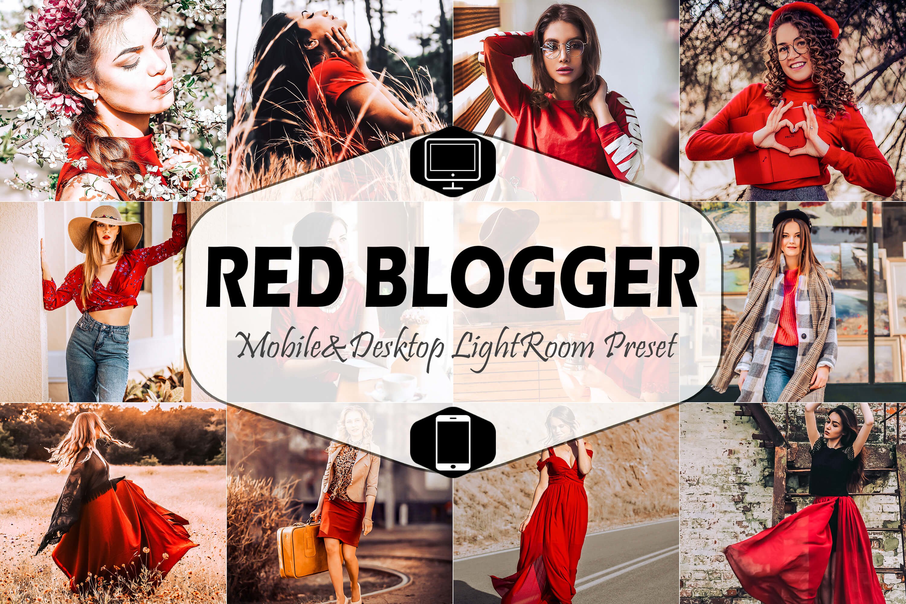 Red Blogger Mobile & Desktop Lightroom Presets, instagram (361183 ...
